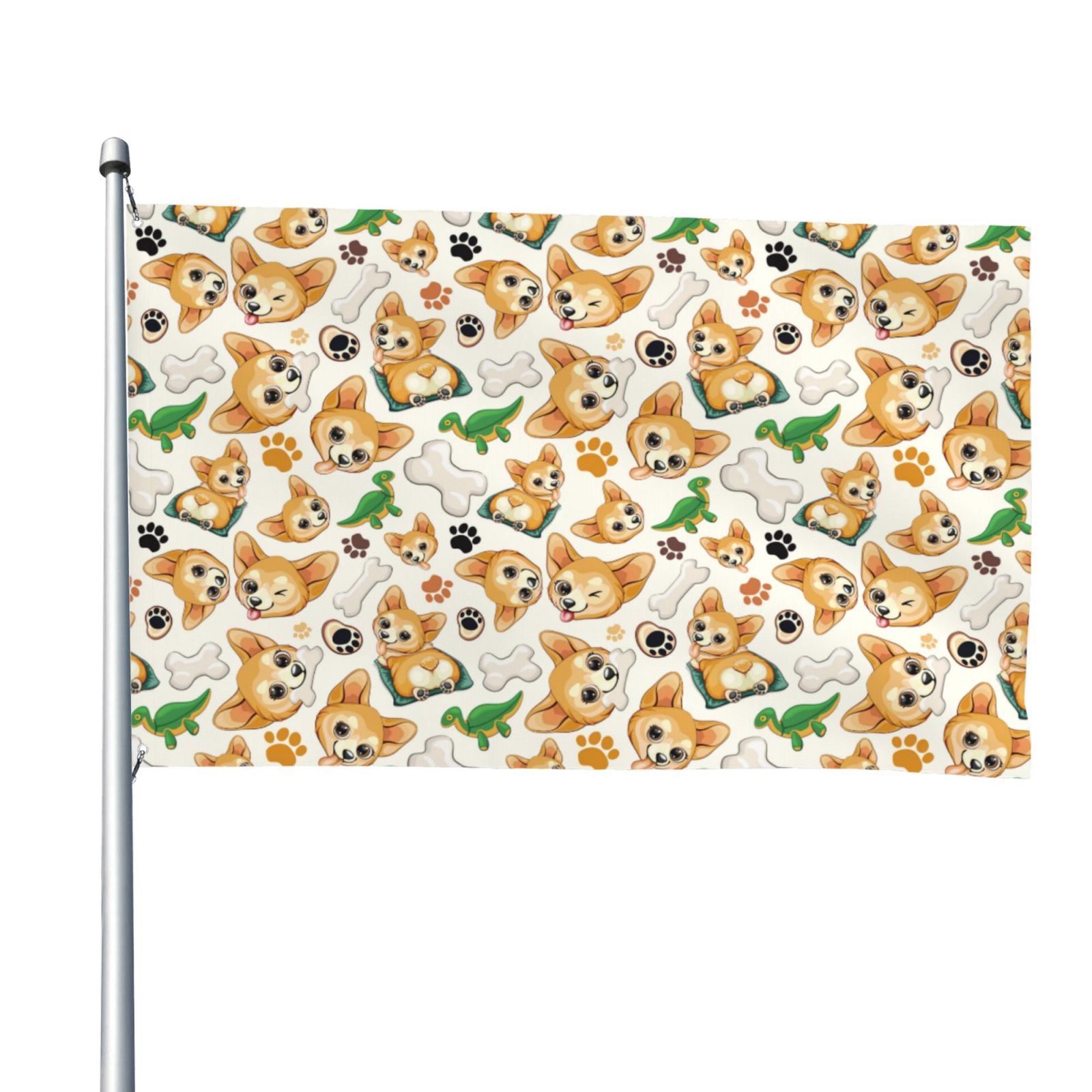 Lsque Cute Puppy Pattern Flag,Cute Puppy Printed Garden Flag 48 x 72 in ...
