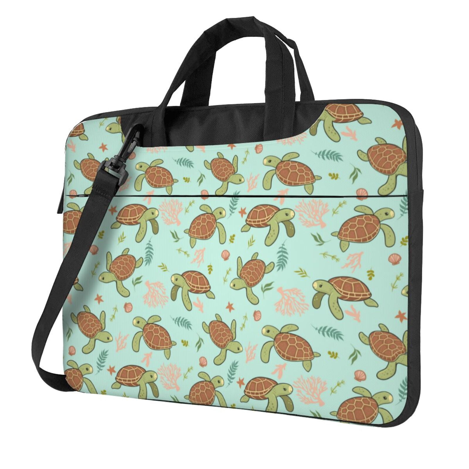 Lsque Cute Sea Turtles Pattern Laptop Bag – Portable & Slim Single ...