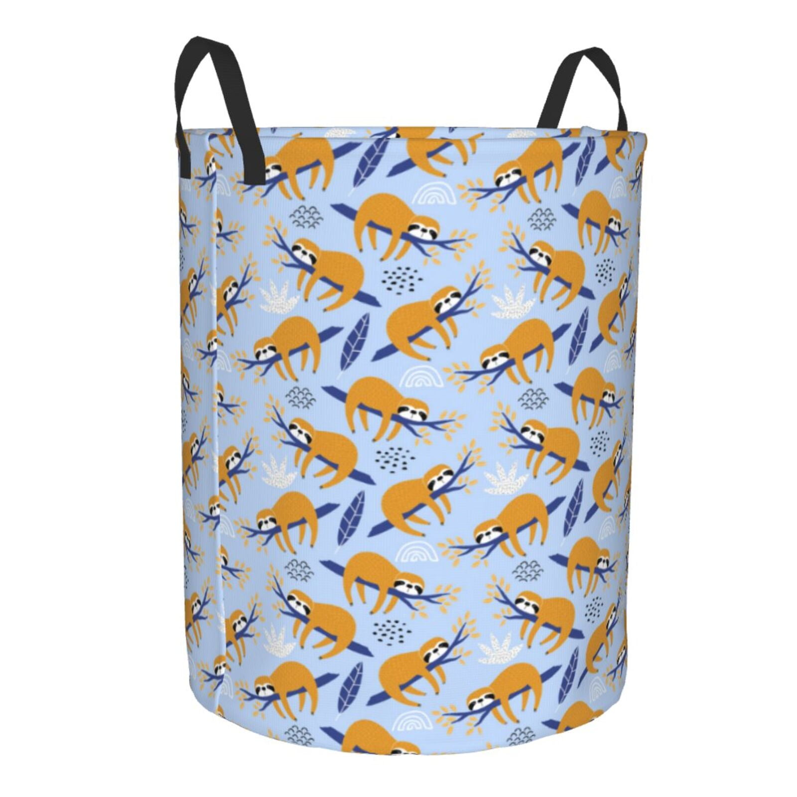 Lsque Cute Sloth pattern Laundry Hamper Basket, Tall Woven Rope Hamper ...