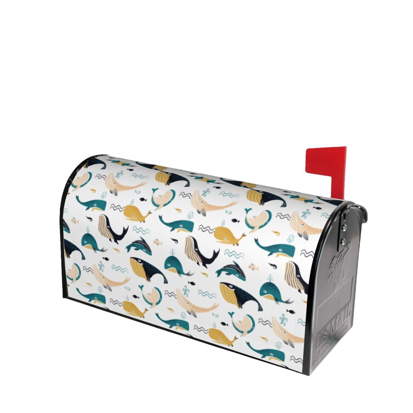 Lsque Cute Whale Mailbox Cover Standard Size ,Magnetic Mailbox Covers ...