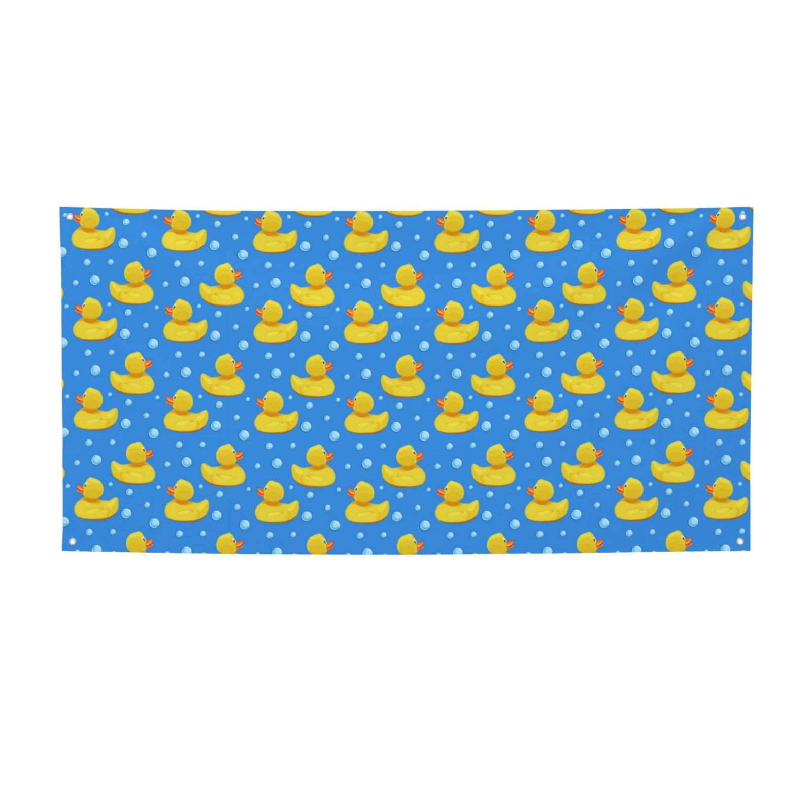 Lsque Cute Yellow Rubber Ducks Pattern Party Banner, Festive Banner ...
