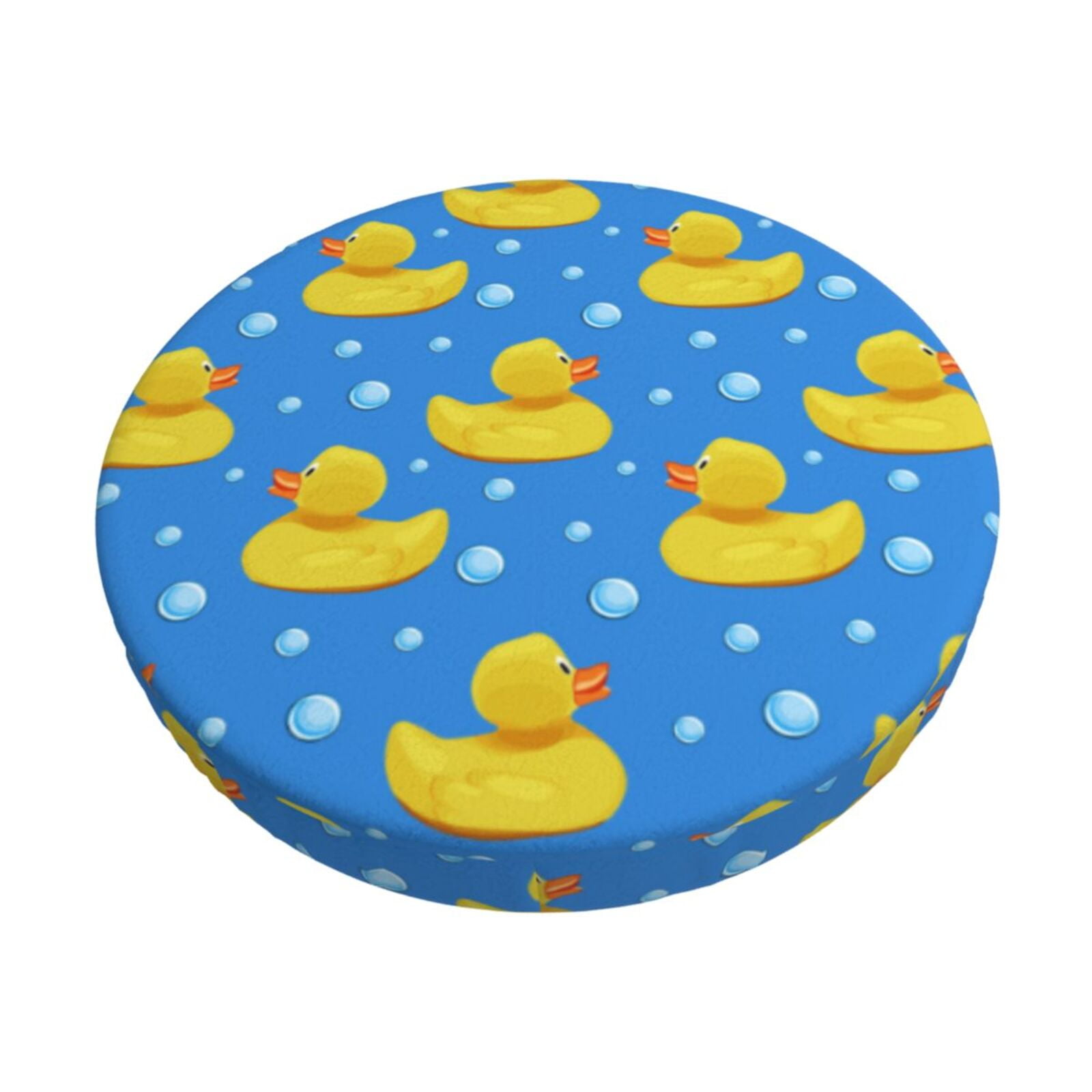 Lsque Cute Yellow Rubber Ducks Pattern Round Bar chair cushion covers ...