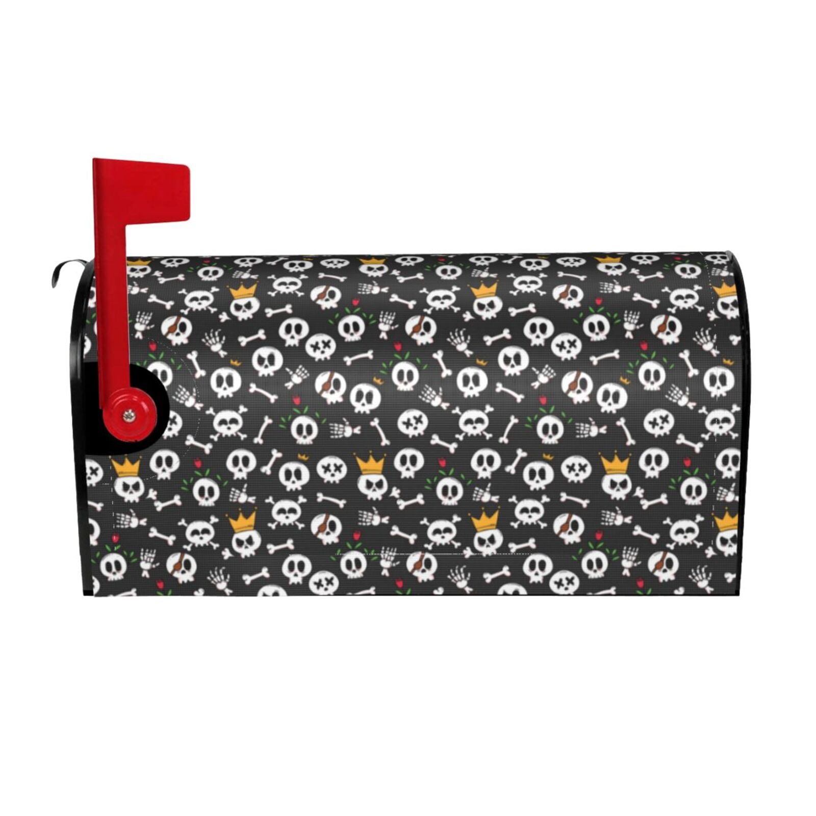 Lsque Cute skull Mailbox Cover Standard Size ,Magnetic Mailbox Covers ...