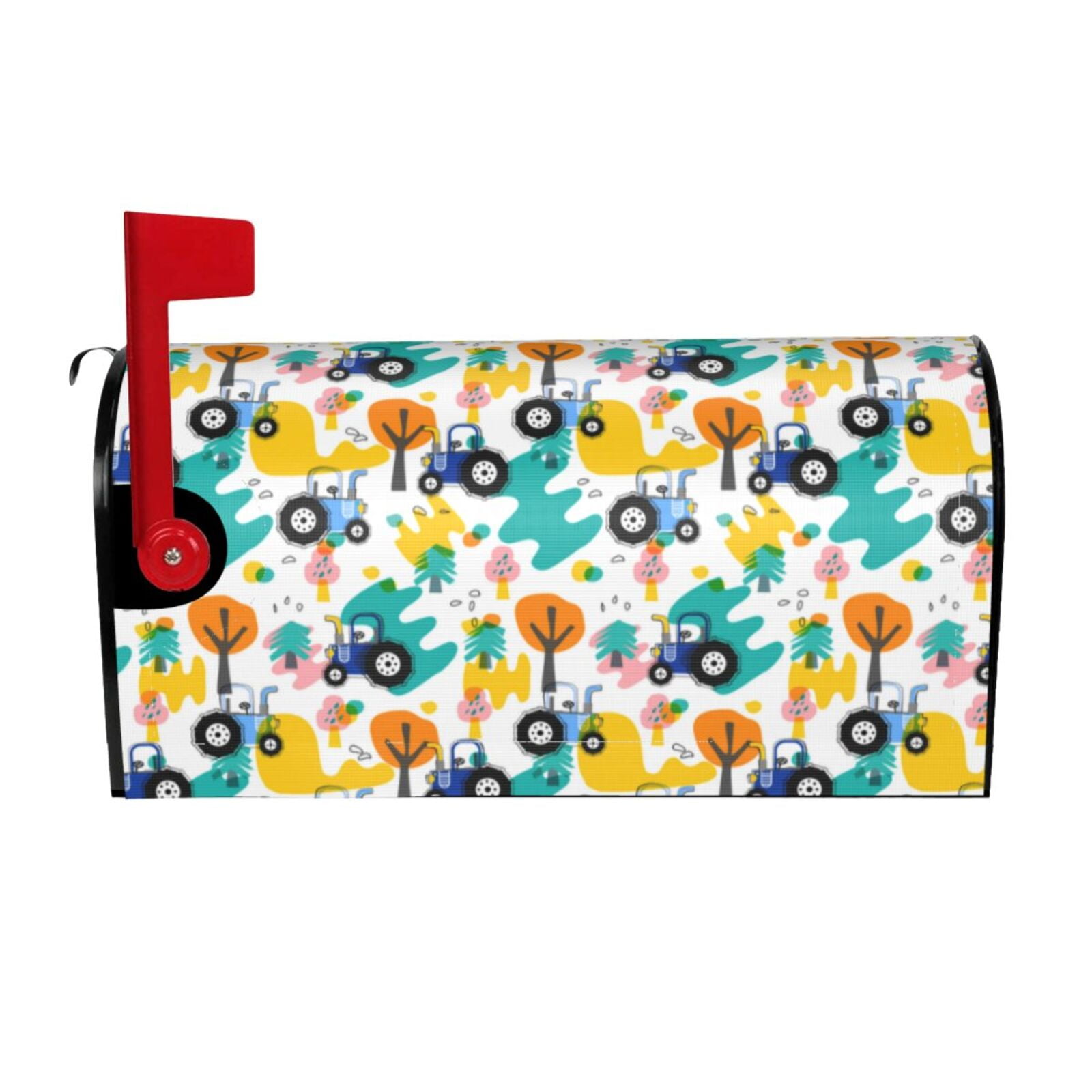 Lsque Cute tractor and vehicle Mailbox Cover Standard Size ,Magnetic ...