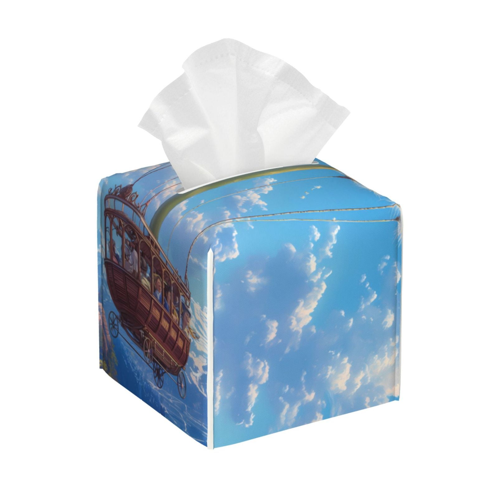 Lsque Dandelion Hot Air Balloon Printed Tissue Box Cover Holder, Facial ...