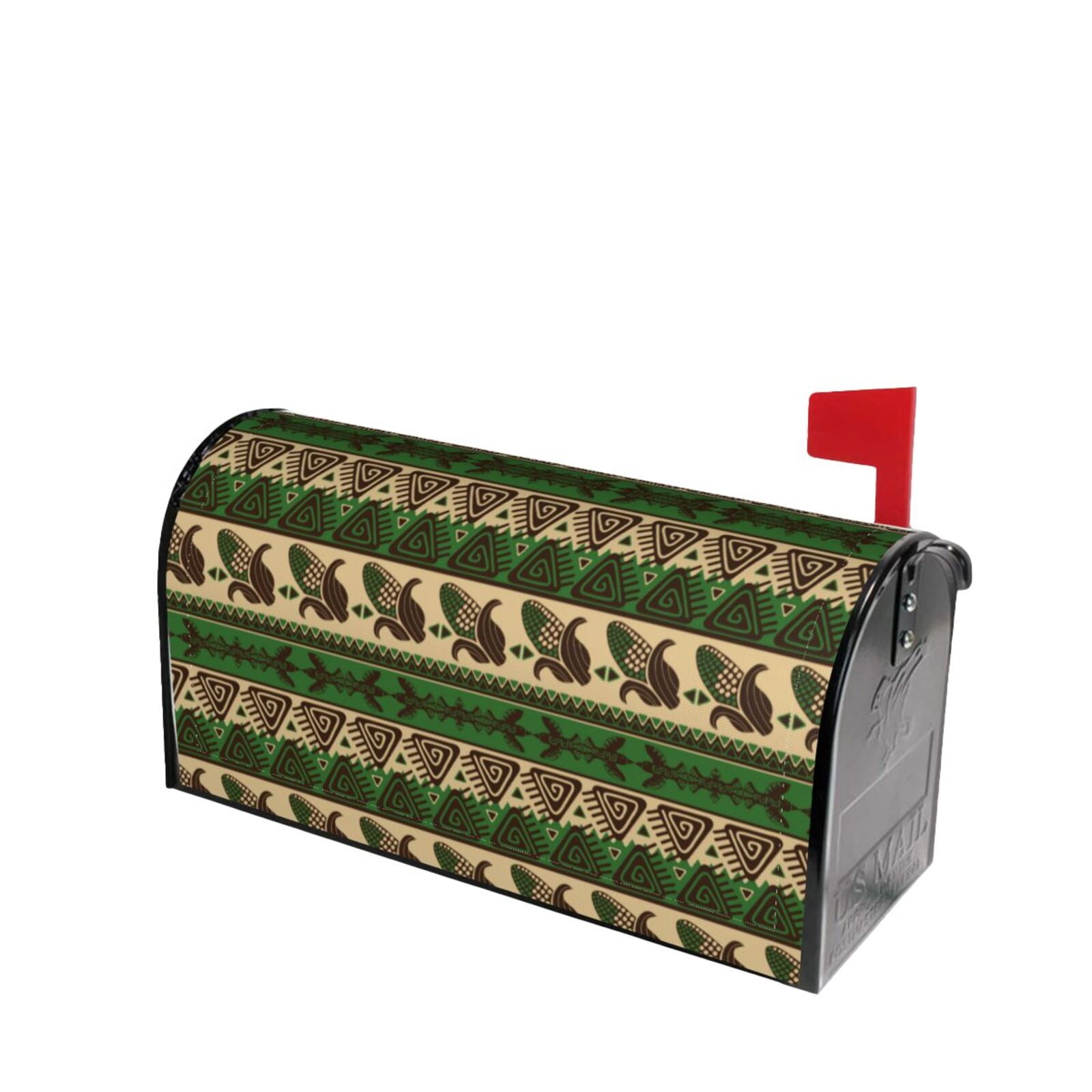 Lsque Dark Green Vintage Corn Pattern Mailbox Cover Standard Size ...