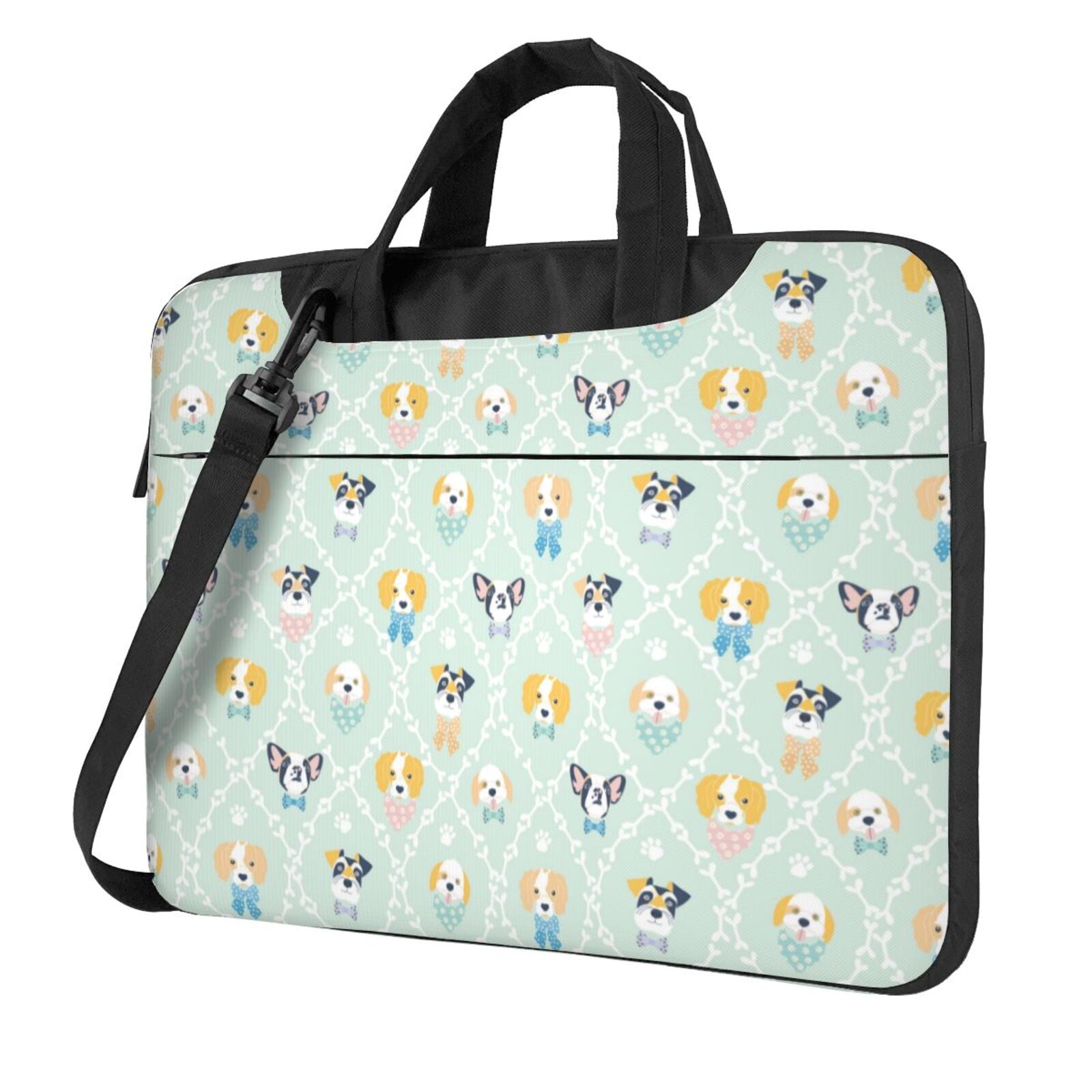 Lsque Different Breeds of Dogs Pattern Laptop Bag – Portable & Slim ...