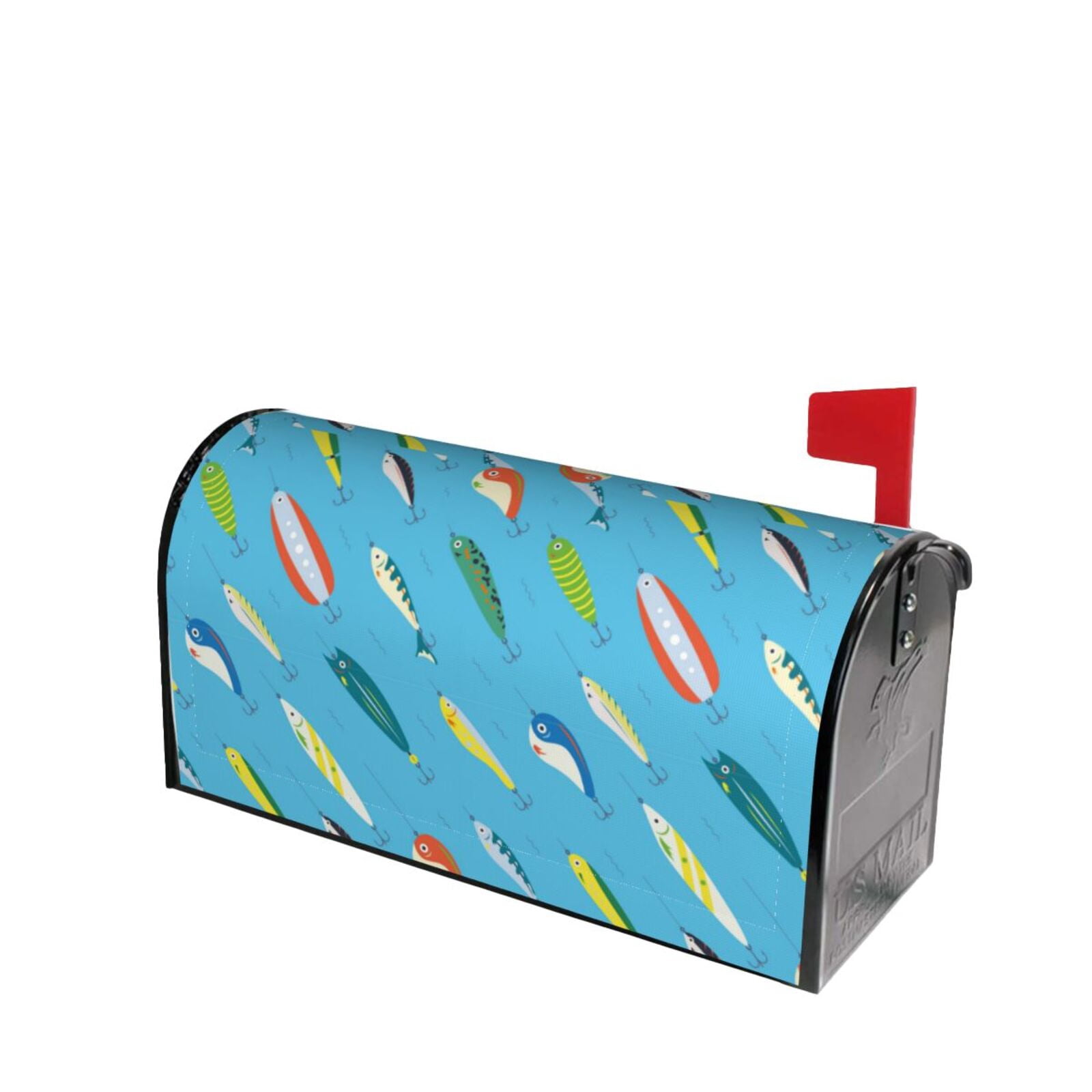 Lsque Different Color Fishing Bait Mailbox Cover Standard Size ...