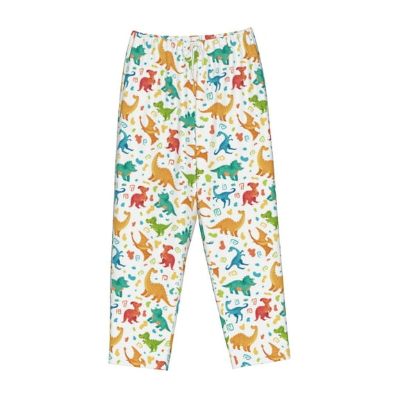Lsque Dinosaur Print Women's Pajama Pants, Lounge Pant - Comfortable ...