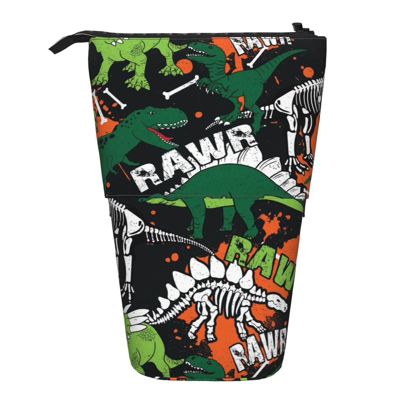 Lsque Dinosaur Skeleton Pattern Telescopic Pencil Bag Pen Holder ...