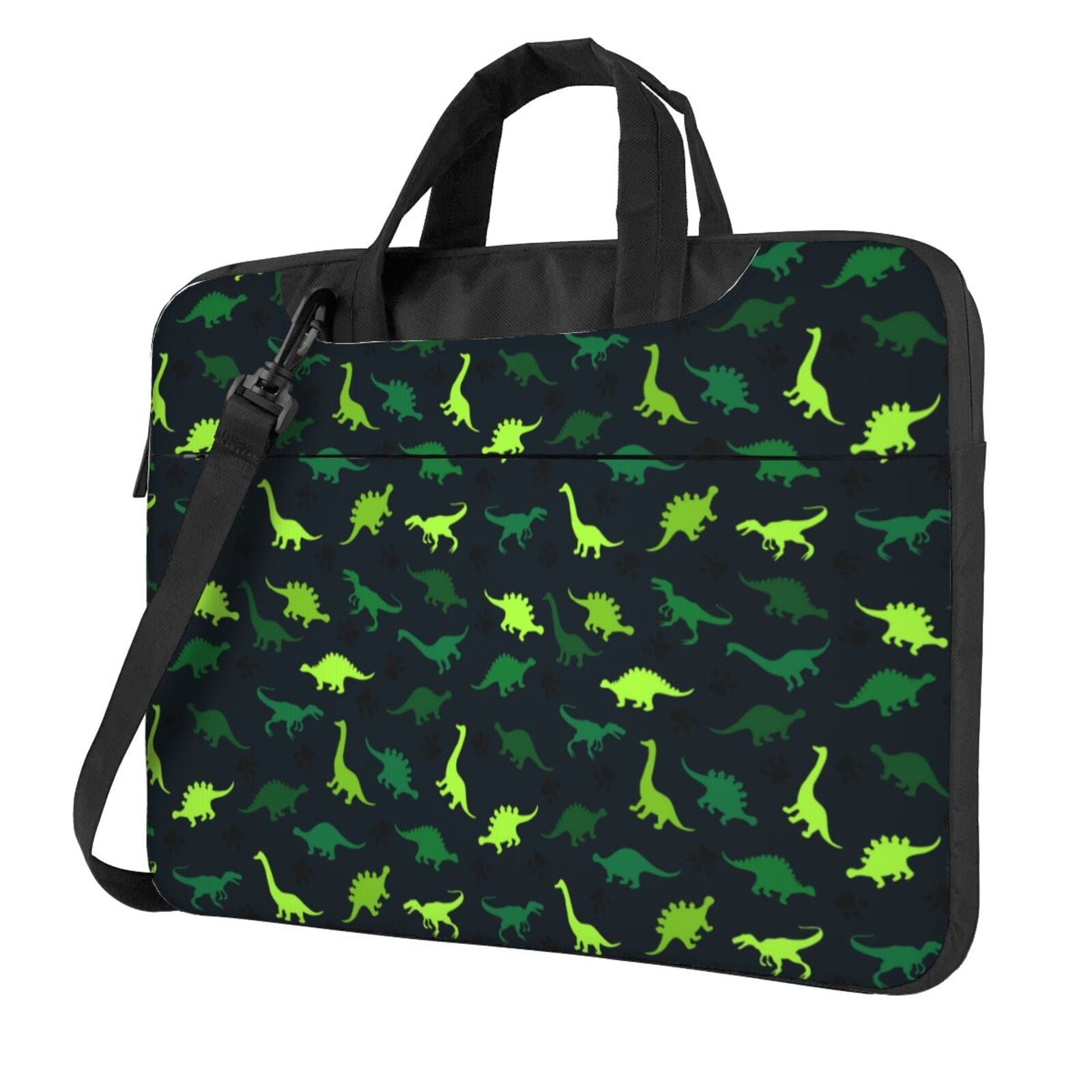 Lsque Dinosaurs Pattern Laptop Bag – Portable & Slim Single-Shoulder ...
