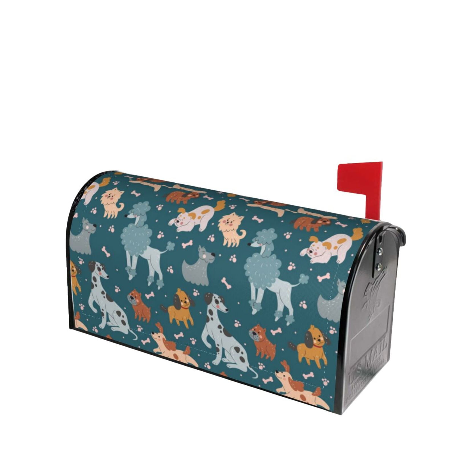 Lsque Dogs Mailbox Cover Standard Size ,Magnetic Mailbox Covers Post ...