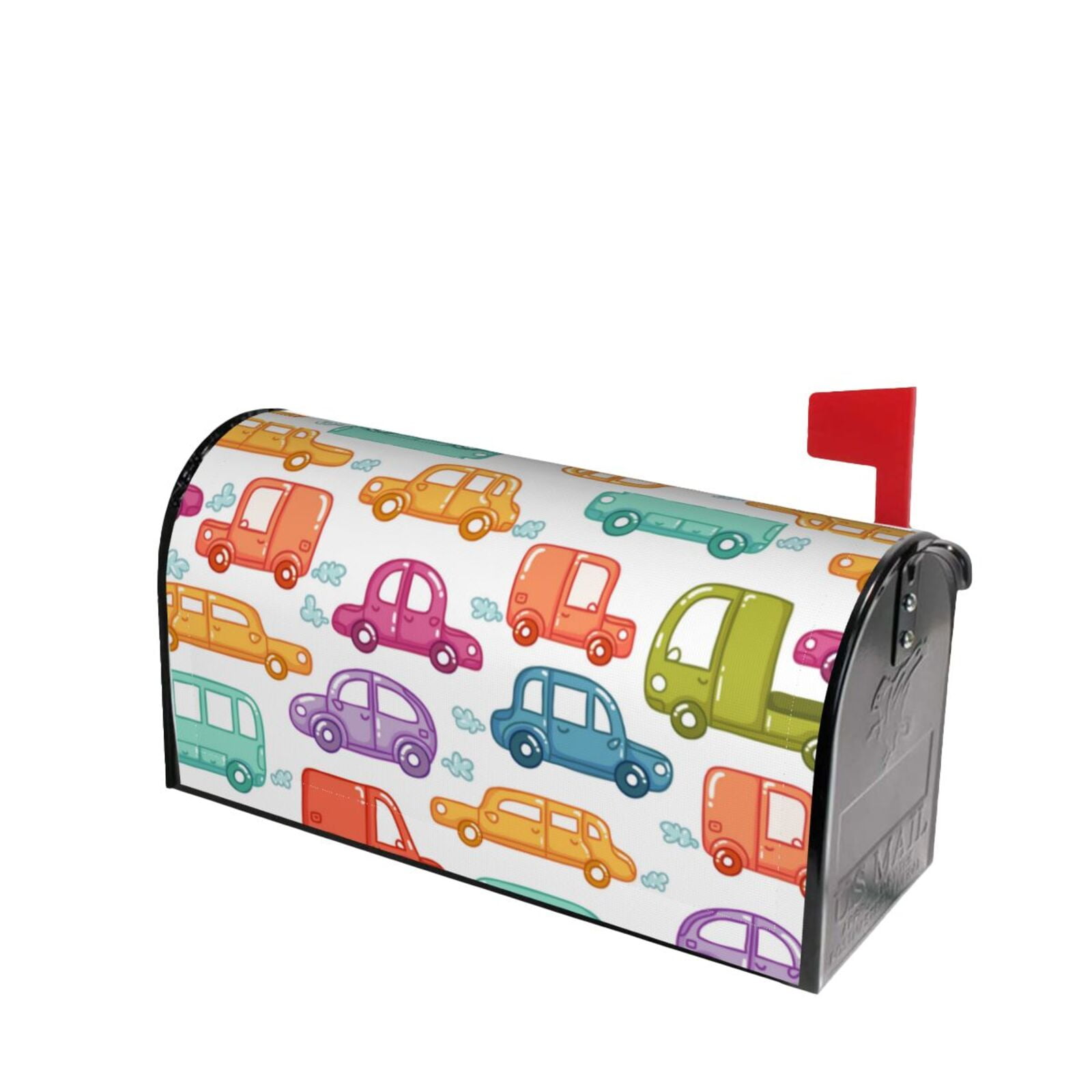 Lsque Doodle Cars Mailbox Cover Standard Size ,Magnetic Mailbox Covers ...