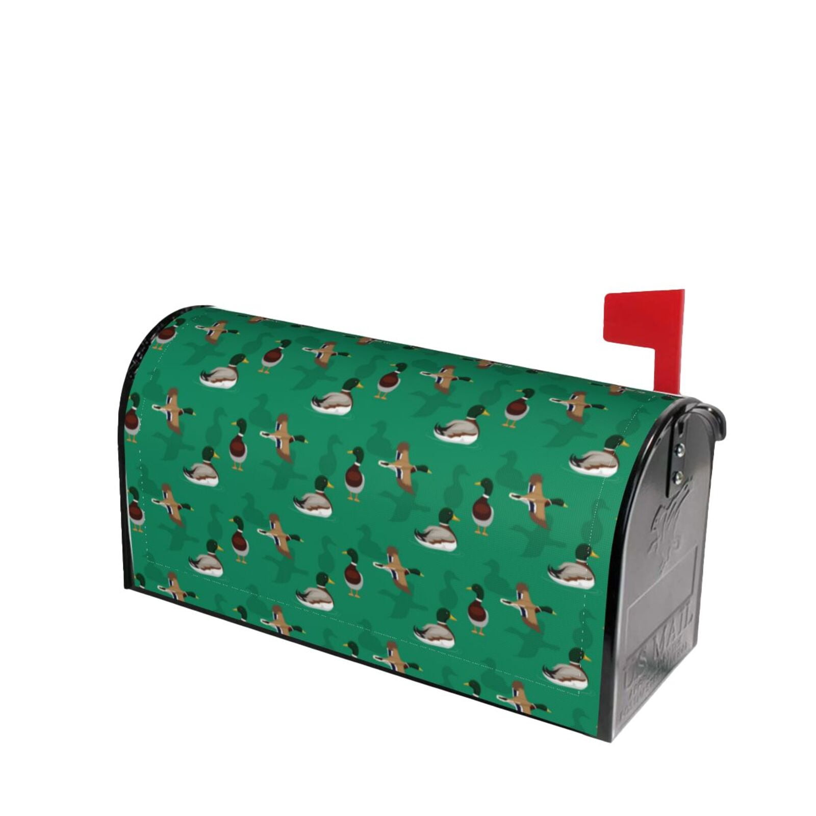 Lsque Duck Mallard Flying Pose Mailbox Cover Standard Size ,Magnetic ...