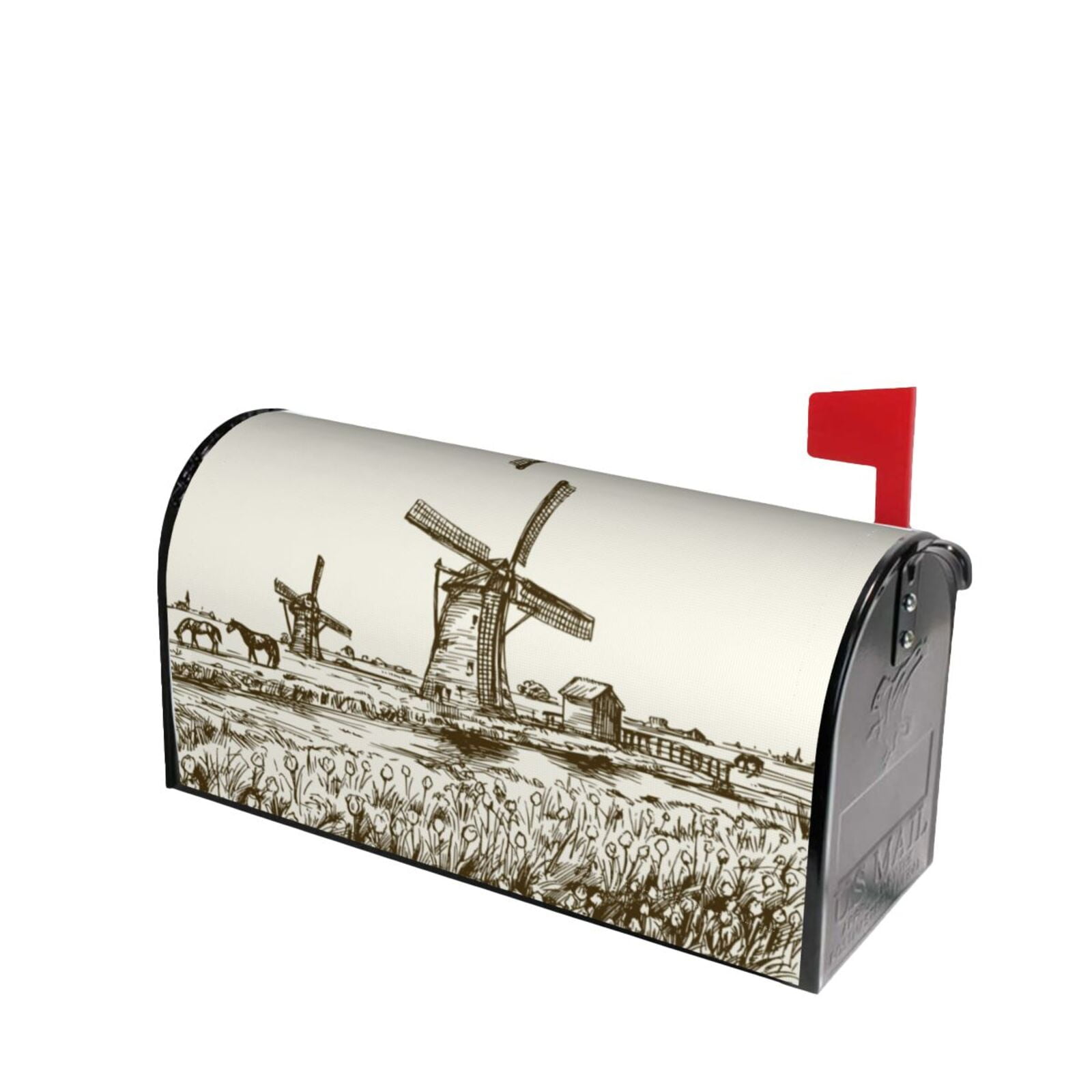 Lsque Dutch Windmill Mailbox Cover Standard Size ,Magnetic Mailbox ...