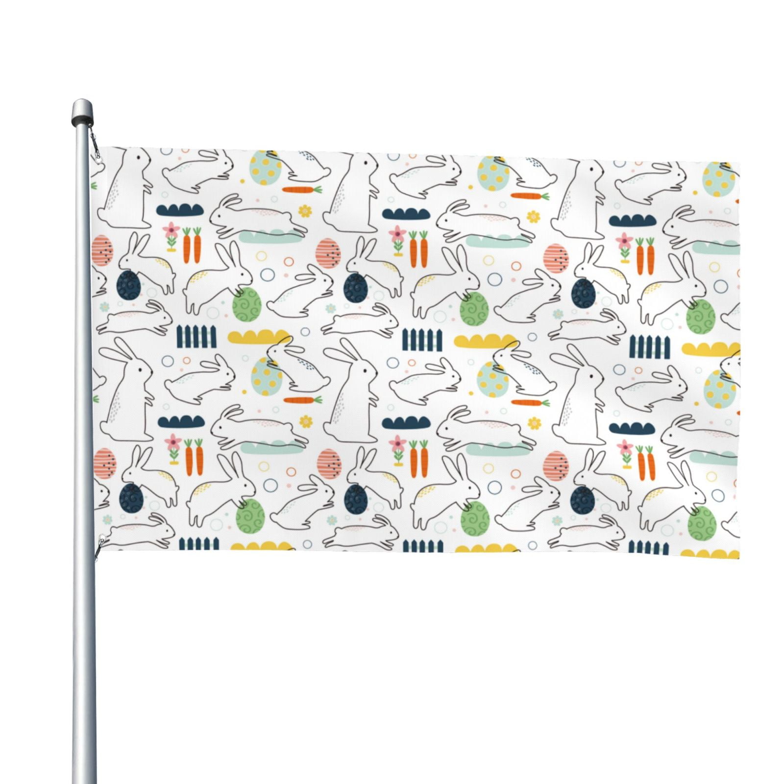 Lsque Easter Rabbit Pattern Flag,Easter Rabbit Printed Garden Flag 48 x ...