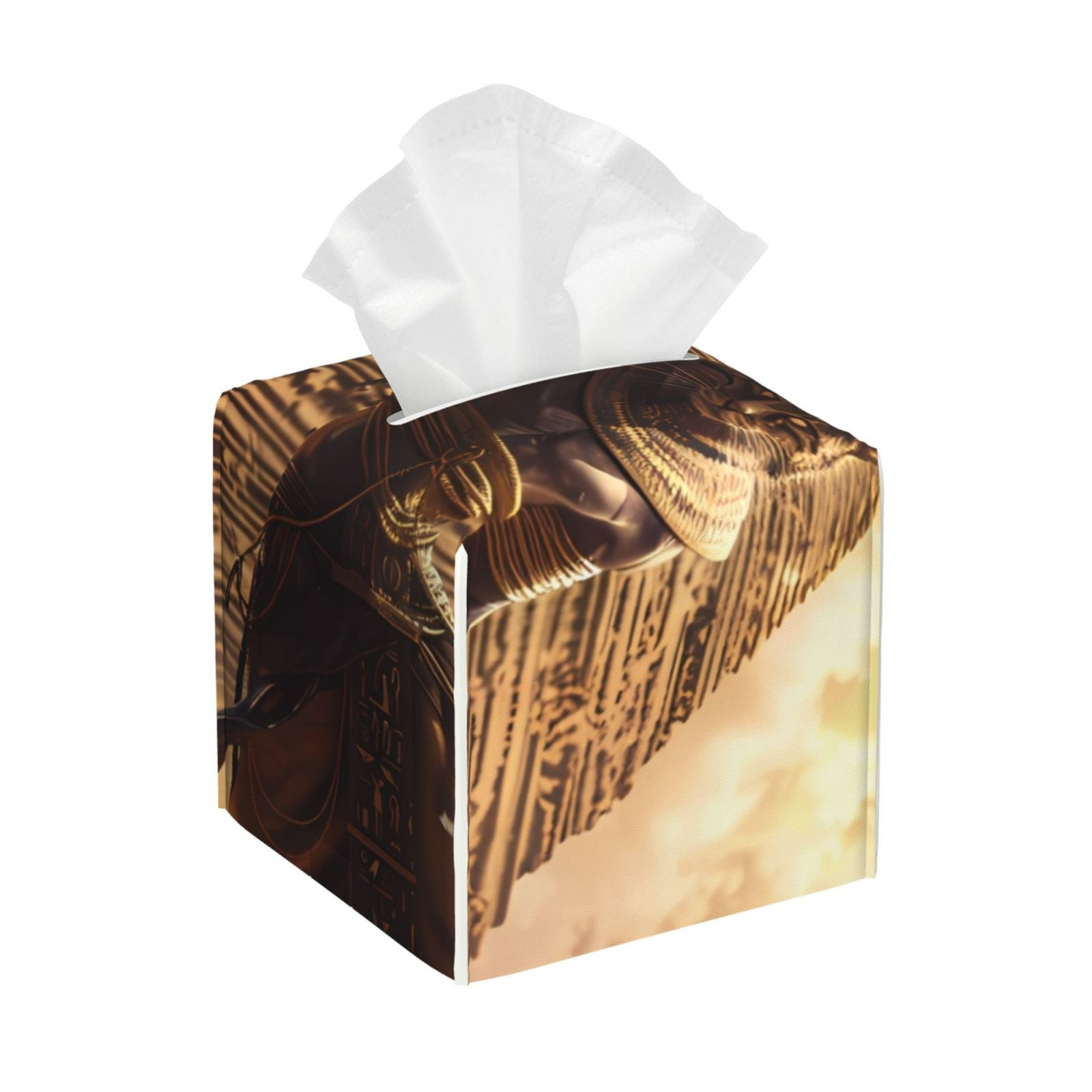 Lsque Egyptian Cat Pharaoh Magic Printed Tissue Box Cover Holder ...