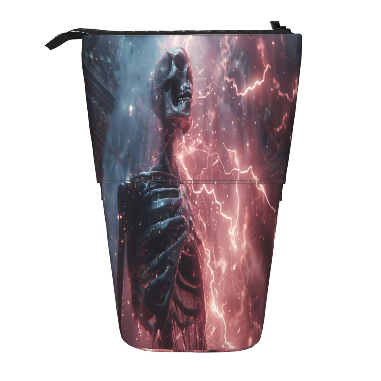 Lsque Electric Skeleton Surrealism Pattern Telescopic Pencil Bag Pen ...