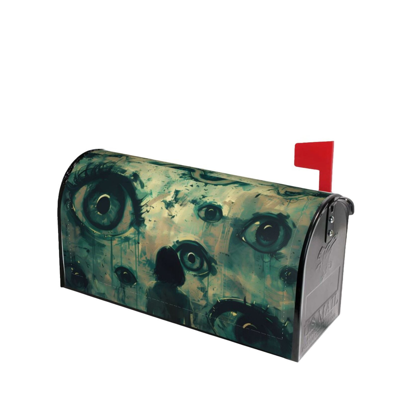 Lsque Eyes Watching In The Dark Mailbox Cover Standard Size ,Magnetic ...