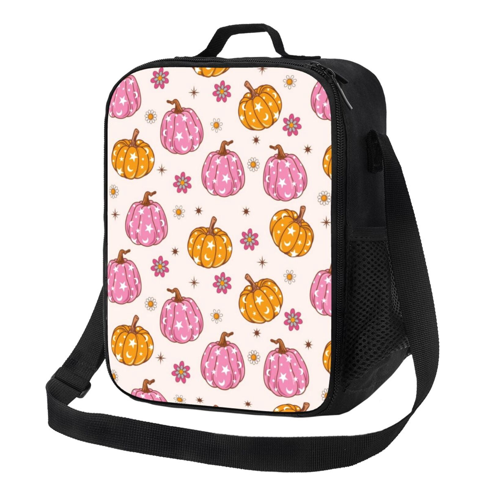 Lsque Fall 70s Groovy Hippie 1 Lunch Bag Lunch Box for Women Men ...