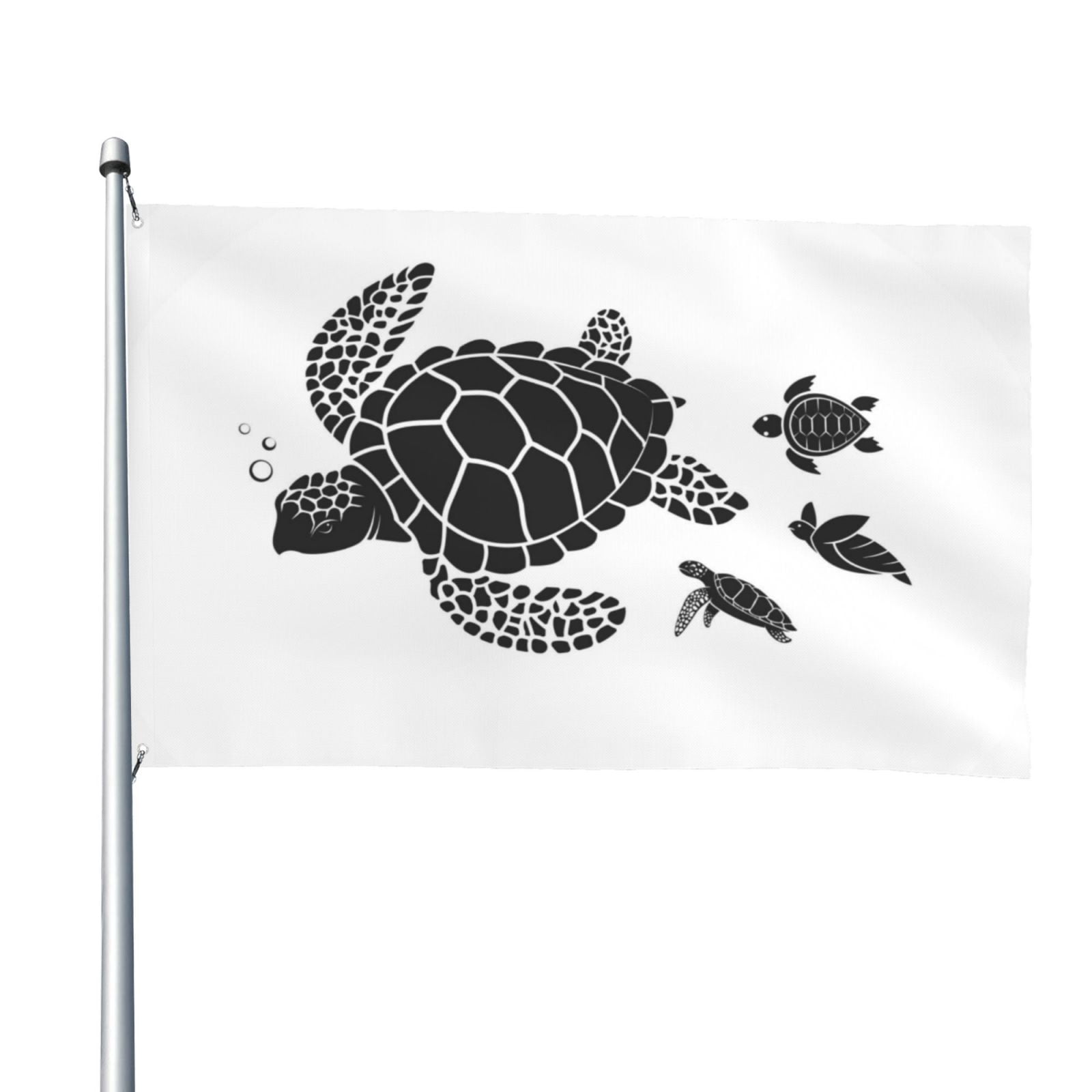 Lsque Family Of Sea Turtles Pattern Flag,Family Of Sea Turtles Printed ...