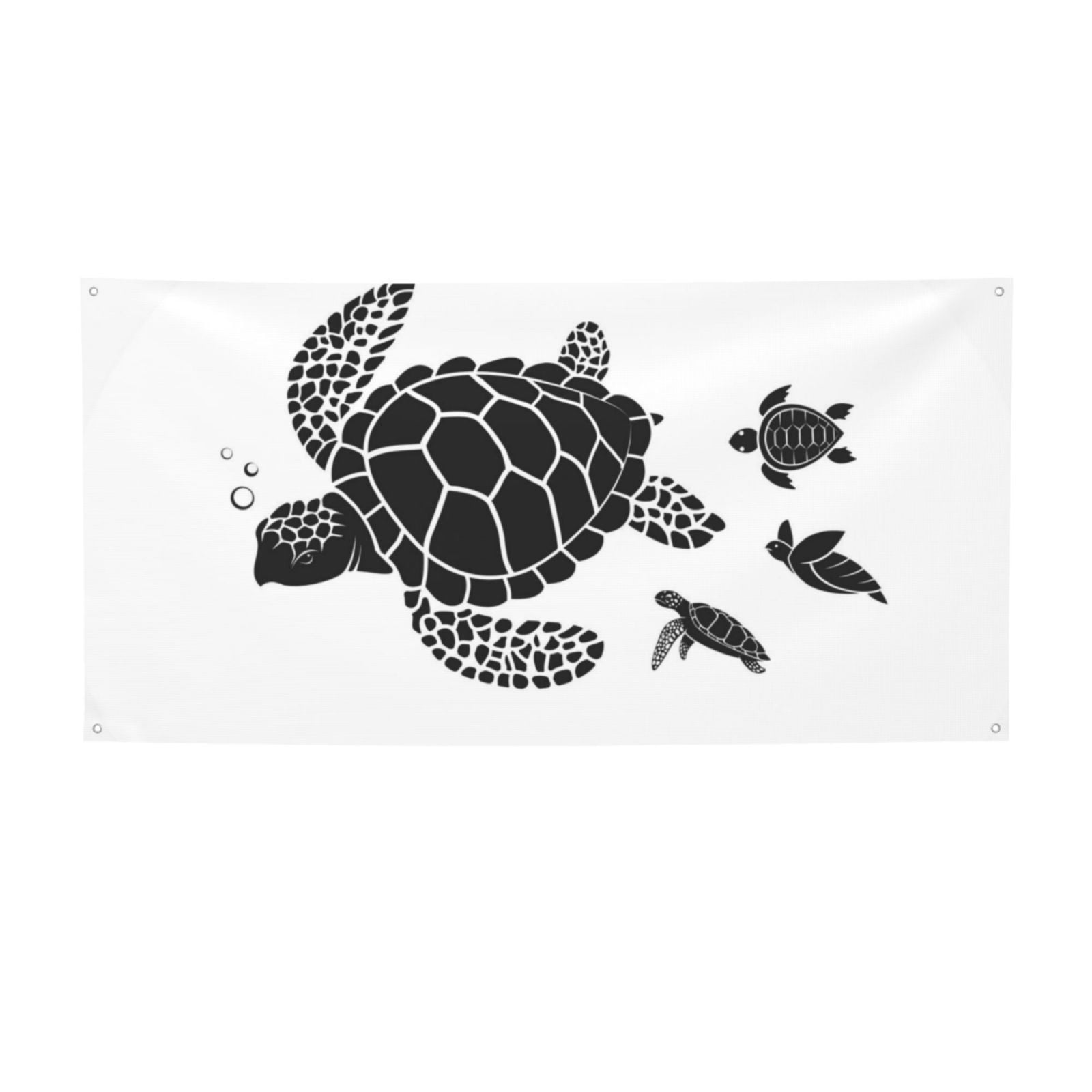 Lsque Family Of Sea Turtles Pattern Party Banner, Festive Banner ...