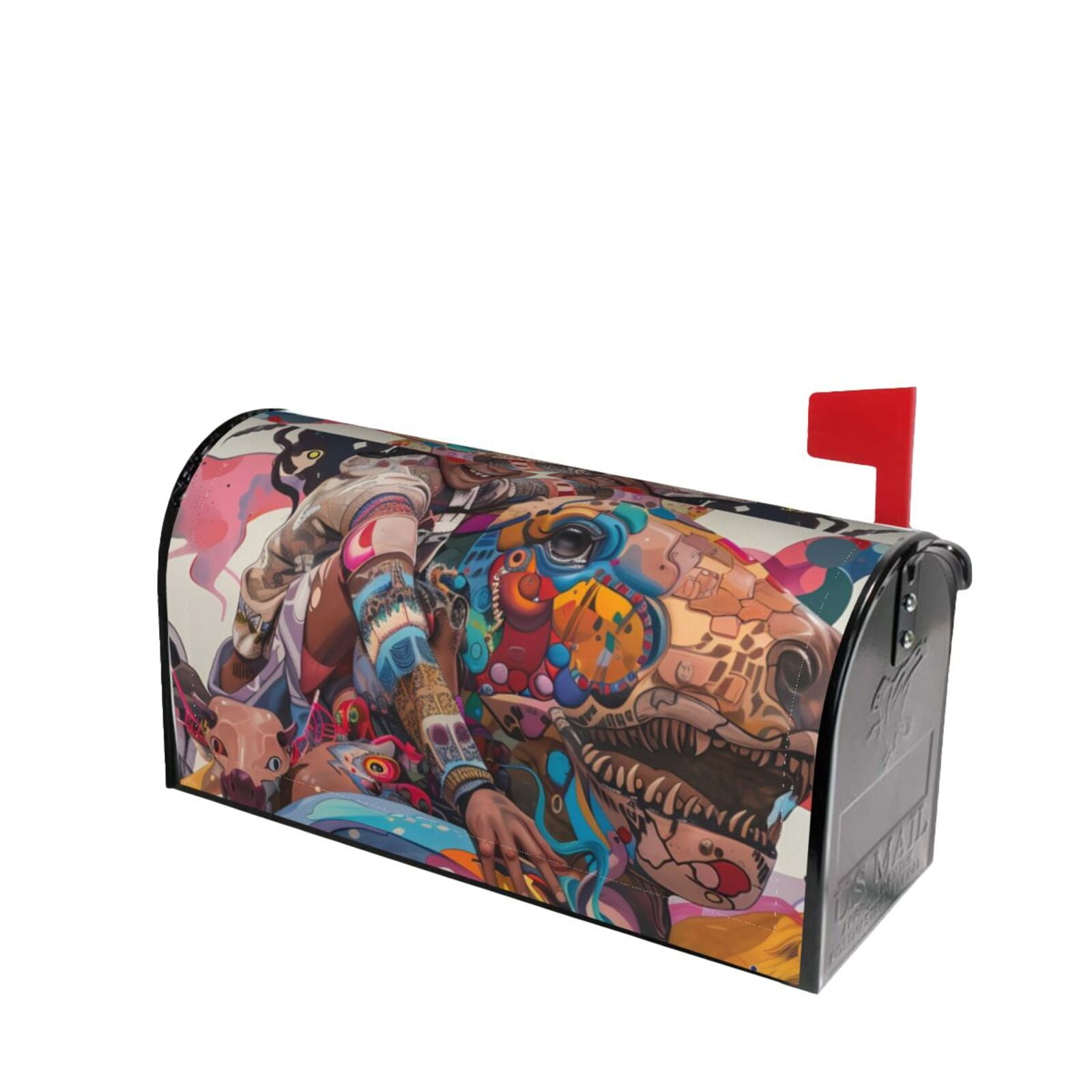 Lsque Fantasy Colorful Beast Mailbox Cover Standard Size ,Magnetic ...
