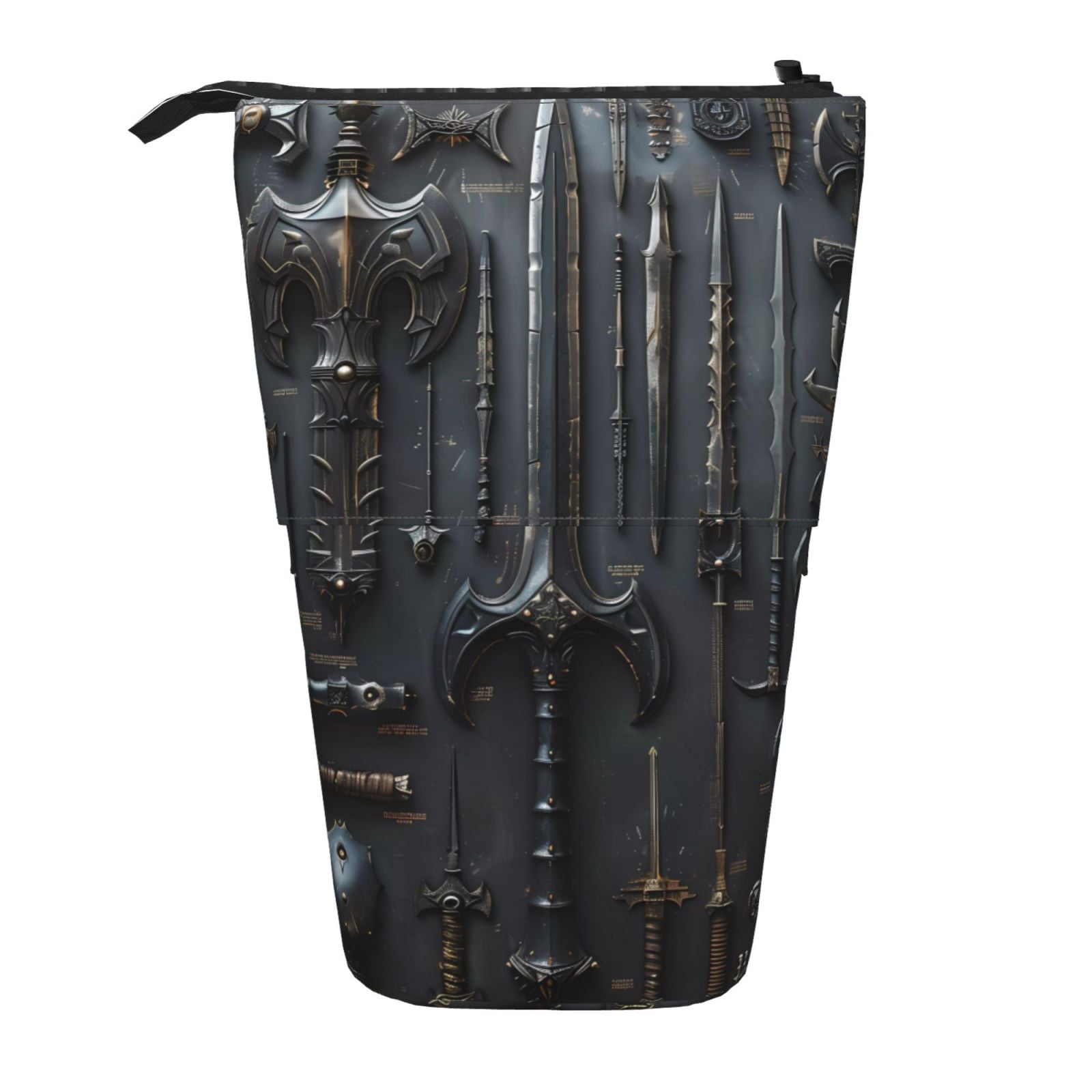 Lsque Fantasy Medieval Weaponry Pattern Telescopic Pencil Bag Pen ...