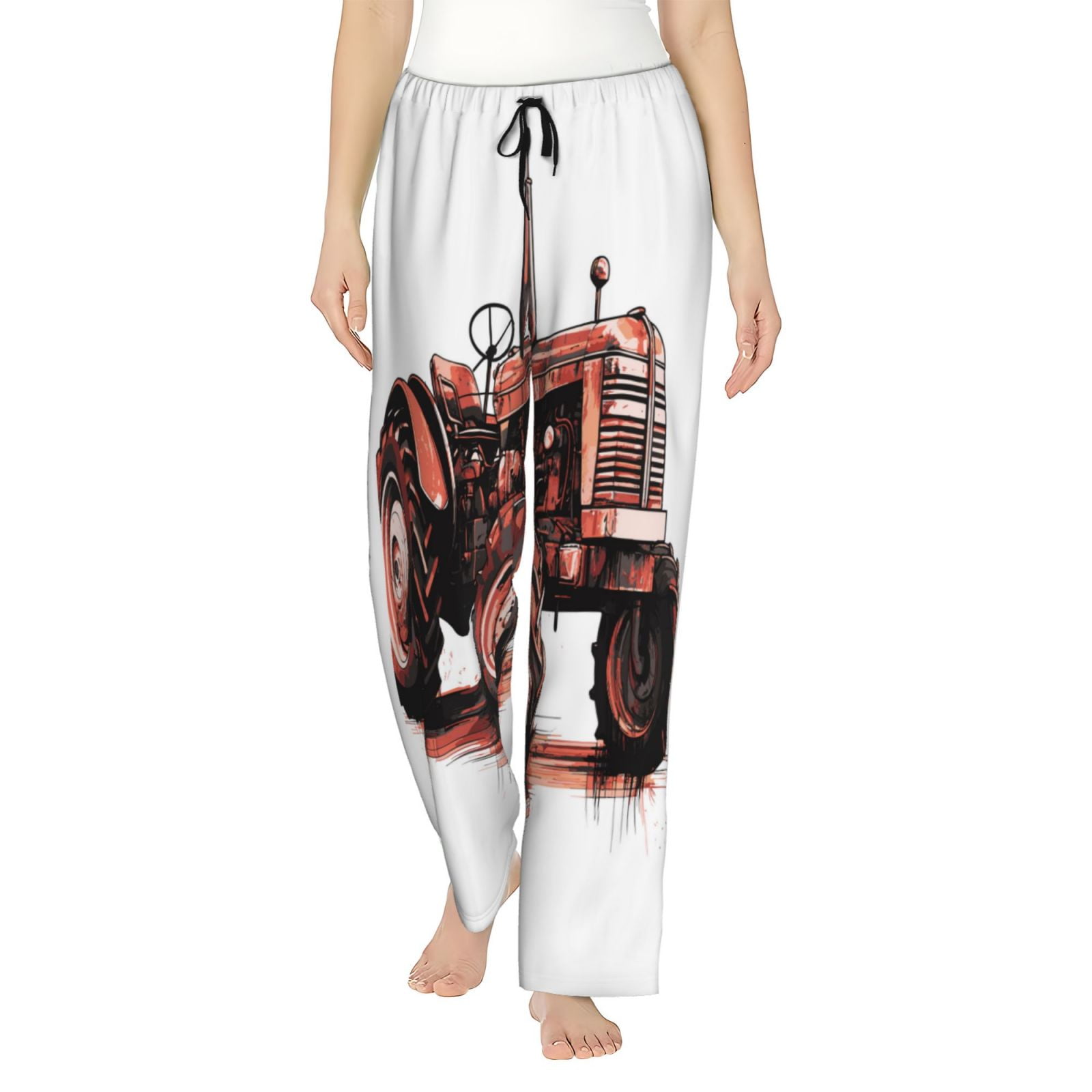Lsque Farm Tractor Print Women's Pajama Pants, Lounge Pant ...