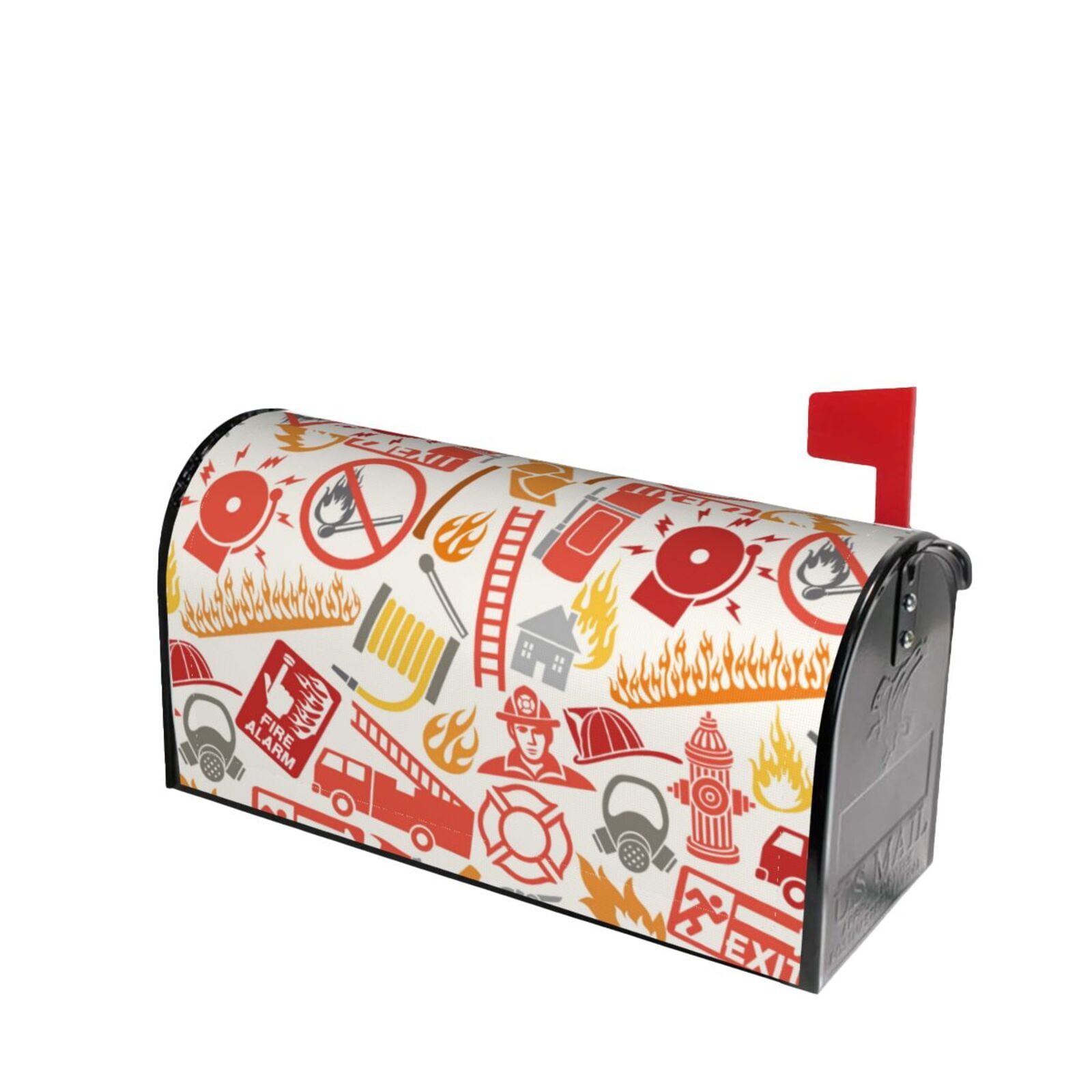 Lsque Firefighter Icons Mailbox Cover Standard Size ,Magnetic Mailbox ...