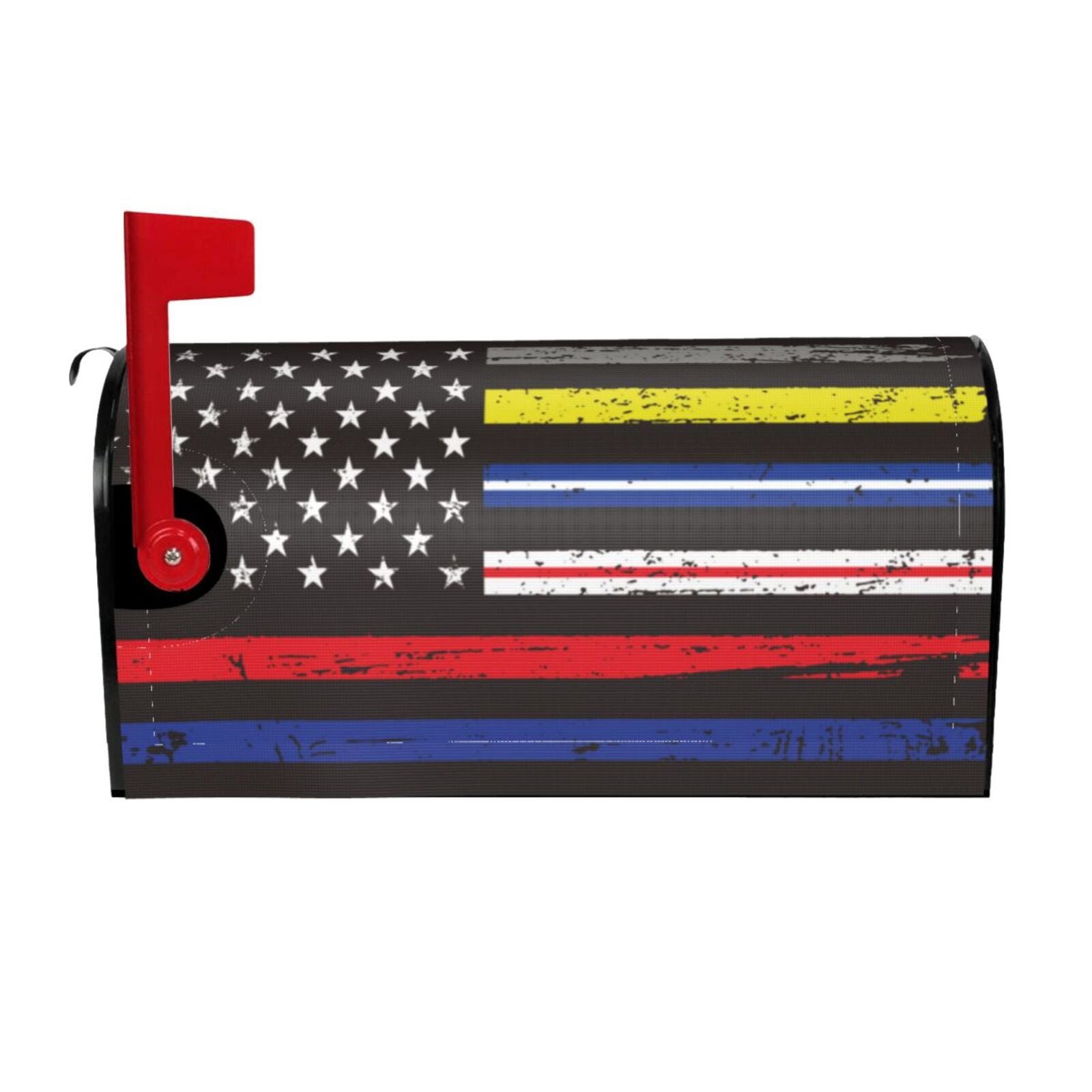 Lsque First Responder American Flag Mailbox Cover Standard Size ...