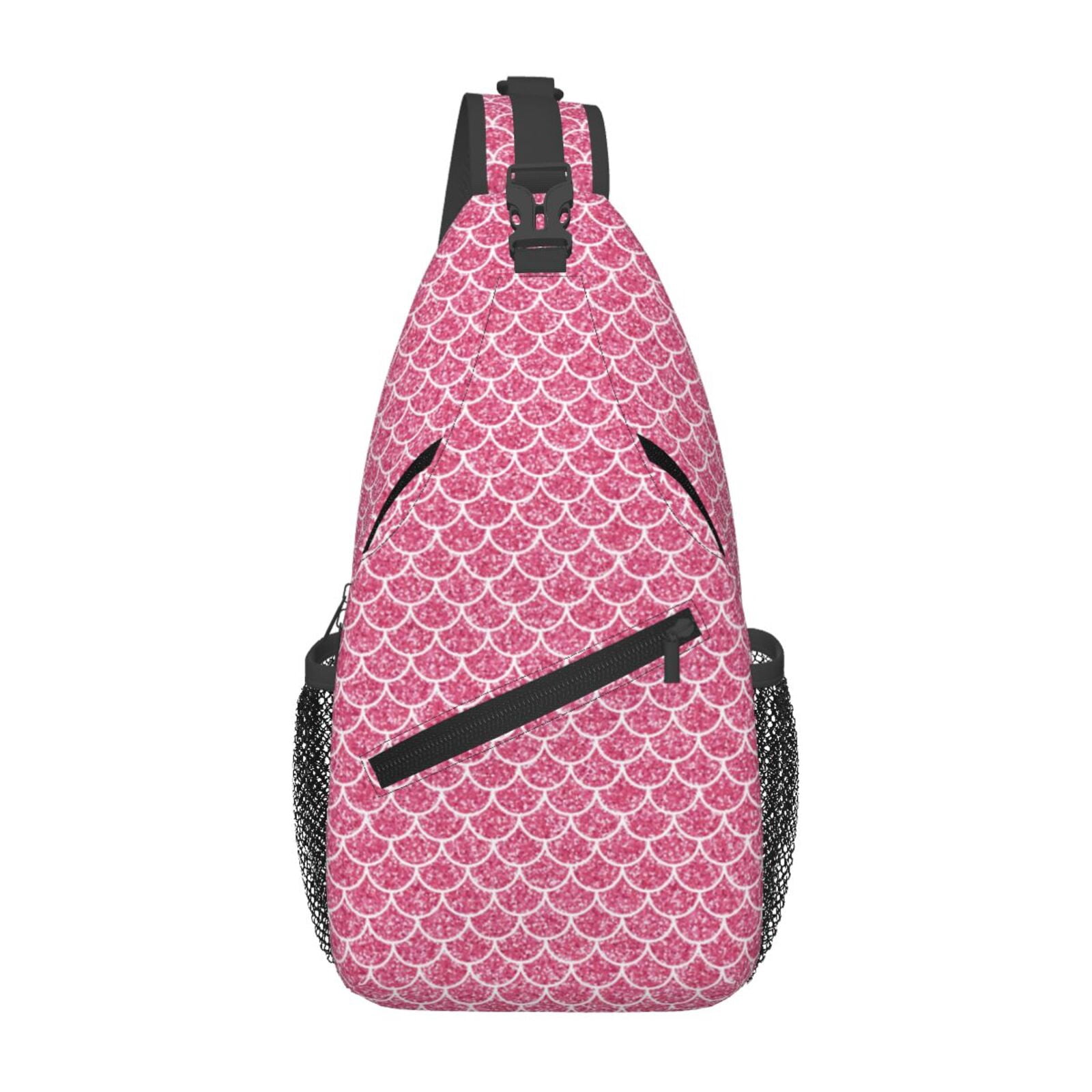 Lsque Fish Scales Pattern Cross Chest Bag Diagonally – Premium Durable ...