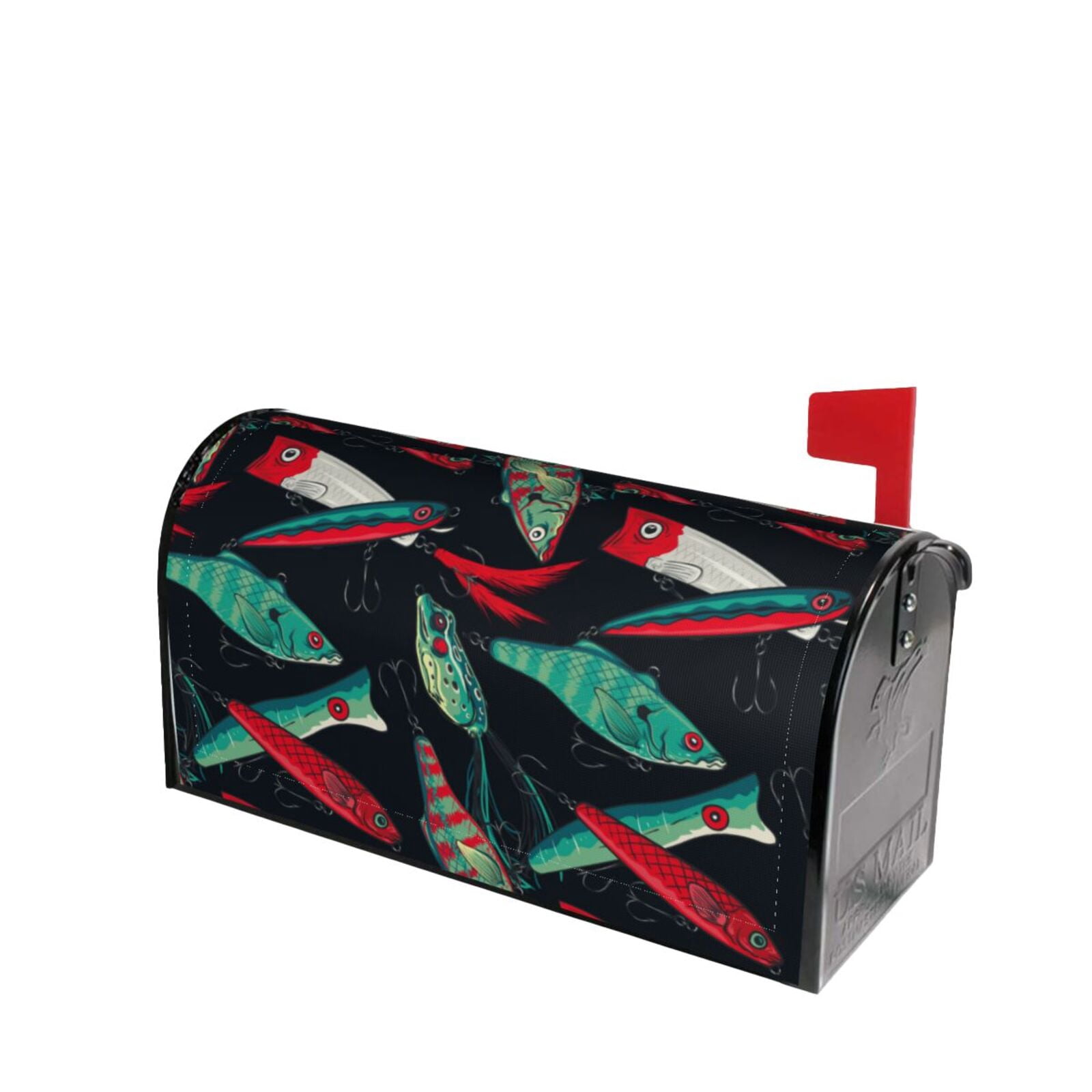 Lsque Fishing Lure Mailbox Cover Standard Size ,Magnetic Mailbox Covers ...