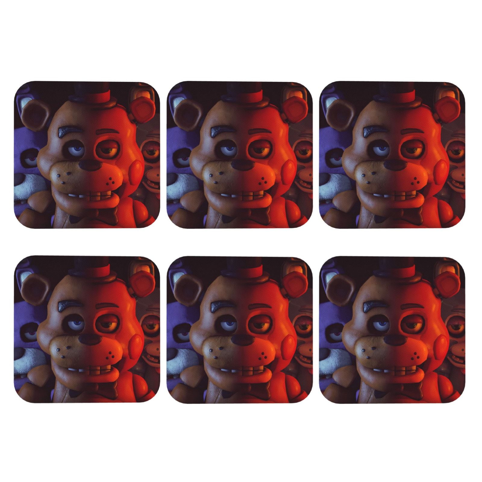 Lsque Five Nights At Freddy'S Pattern 4" Drink Coasters Set of 6 ...