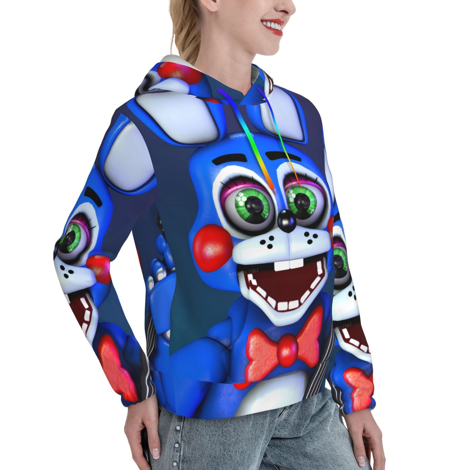 Lsque Five Nights At Freddy'S Pattern Casual Women's Hoodie,Hooded ...