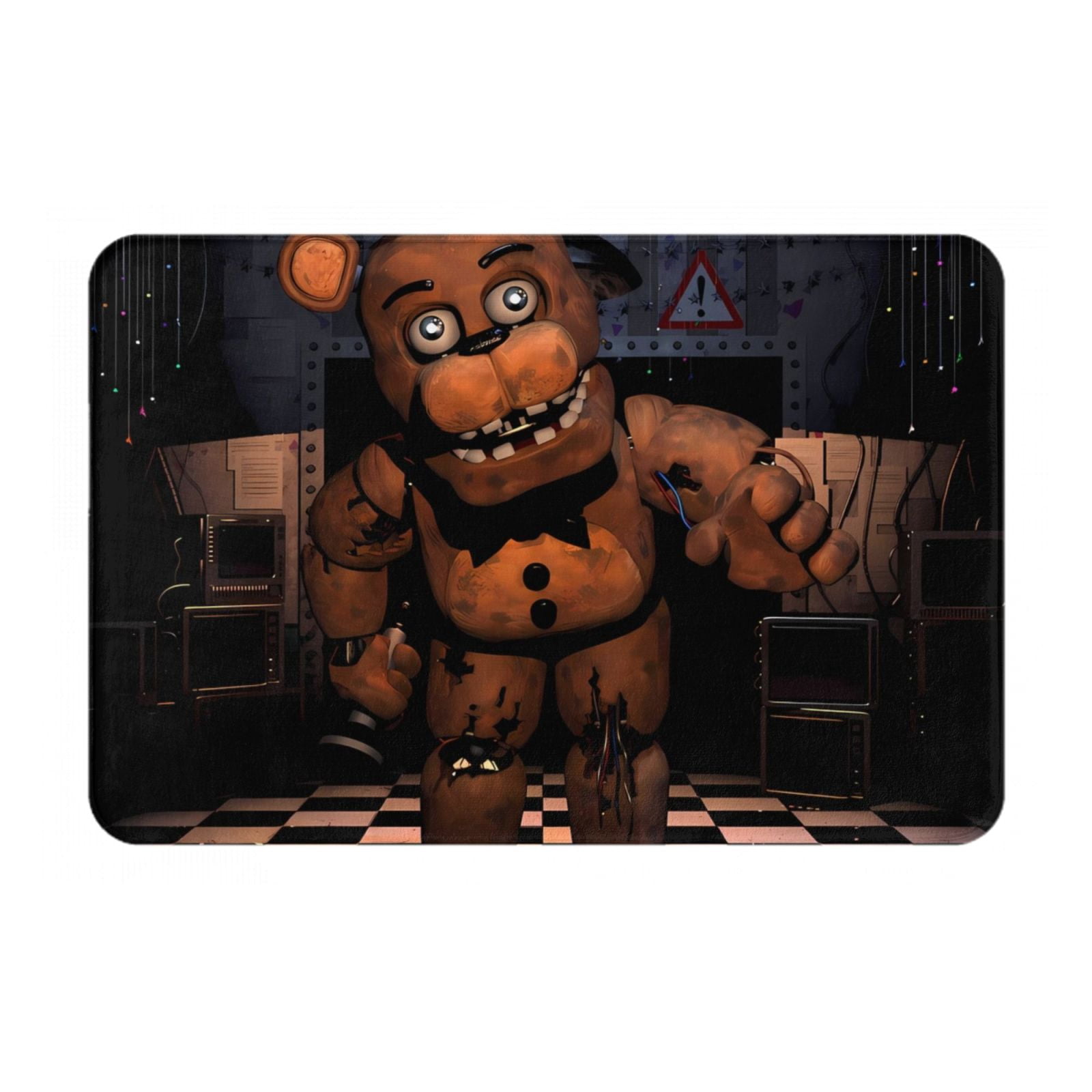 Lsque Five Nights At Freddy'S Pattern Doormat, Durable Flannel Fabric ...