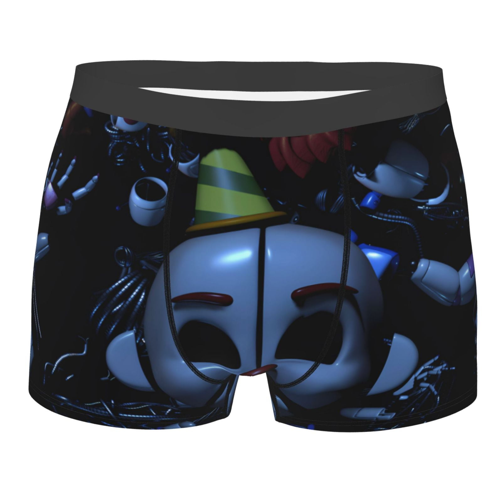 Lsque Five Nights At Freddy'S Pattern Men’s Total Support Pouch Boxer Briefs, X-Temp Cooling ...