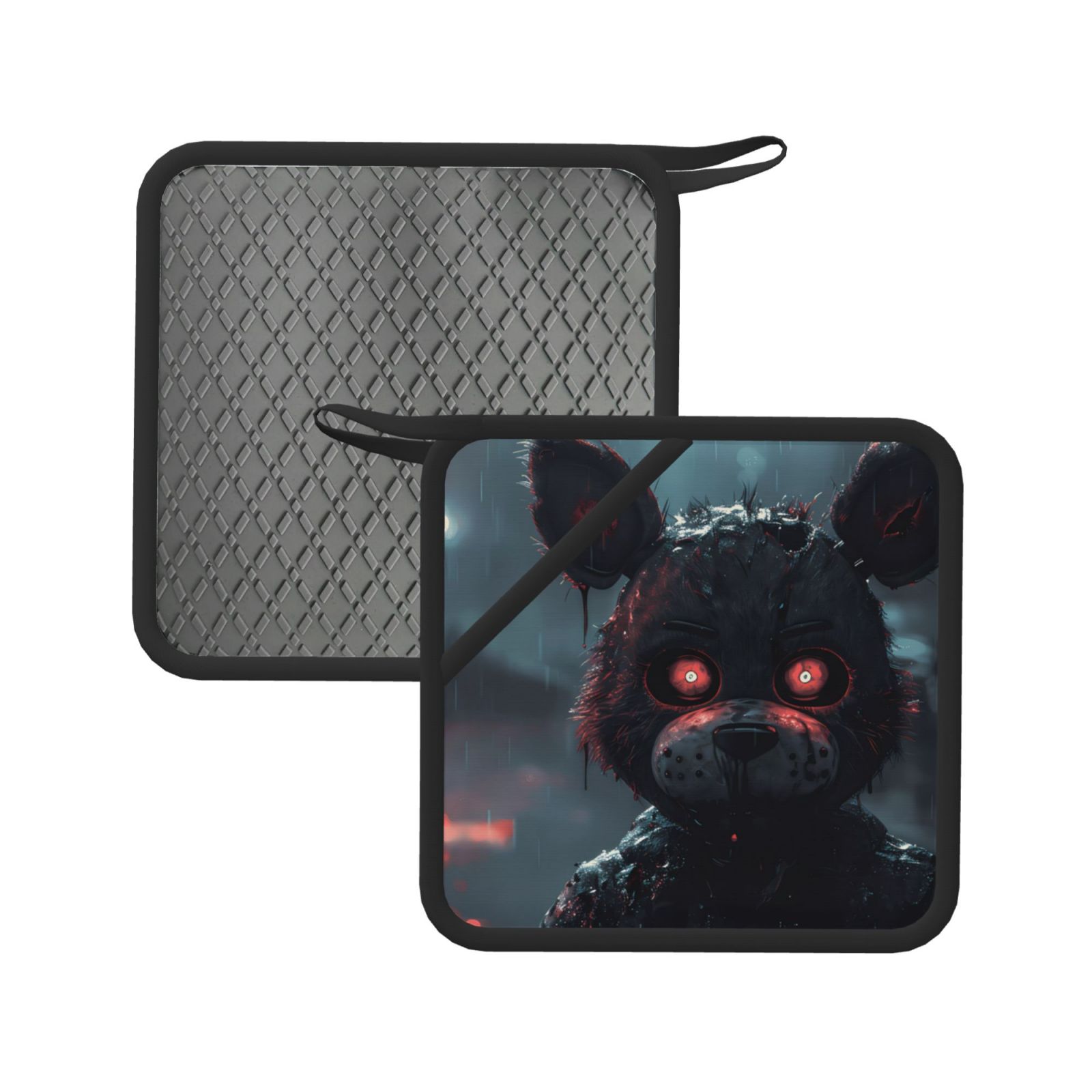 Lsque Five Nights At Freddy'S Pattern Silicone Anti-hot Pad,Pot Holders ...