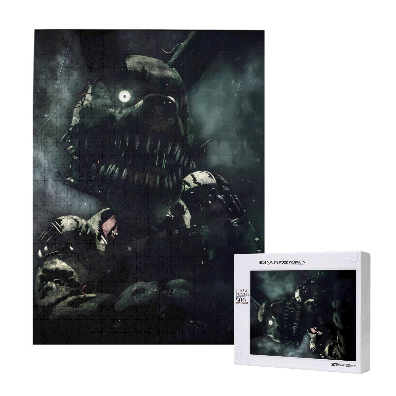Lsque Five Nights At Freddy'S Pattern Wooden Picture Puzzle ,500 Piece ...