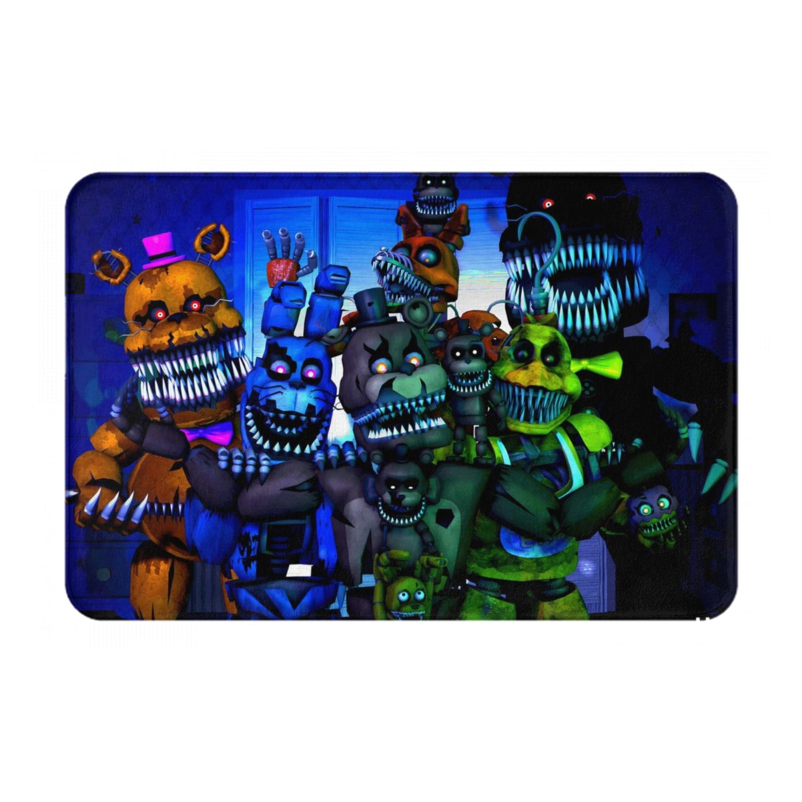 Lsque Five Nights At Freddy'S Pattern Doormat, Durable Flannel Fabric ...