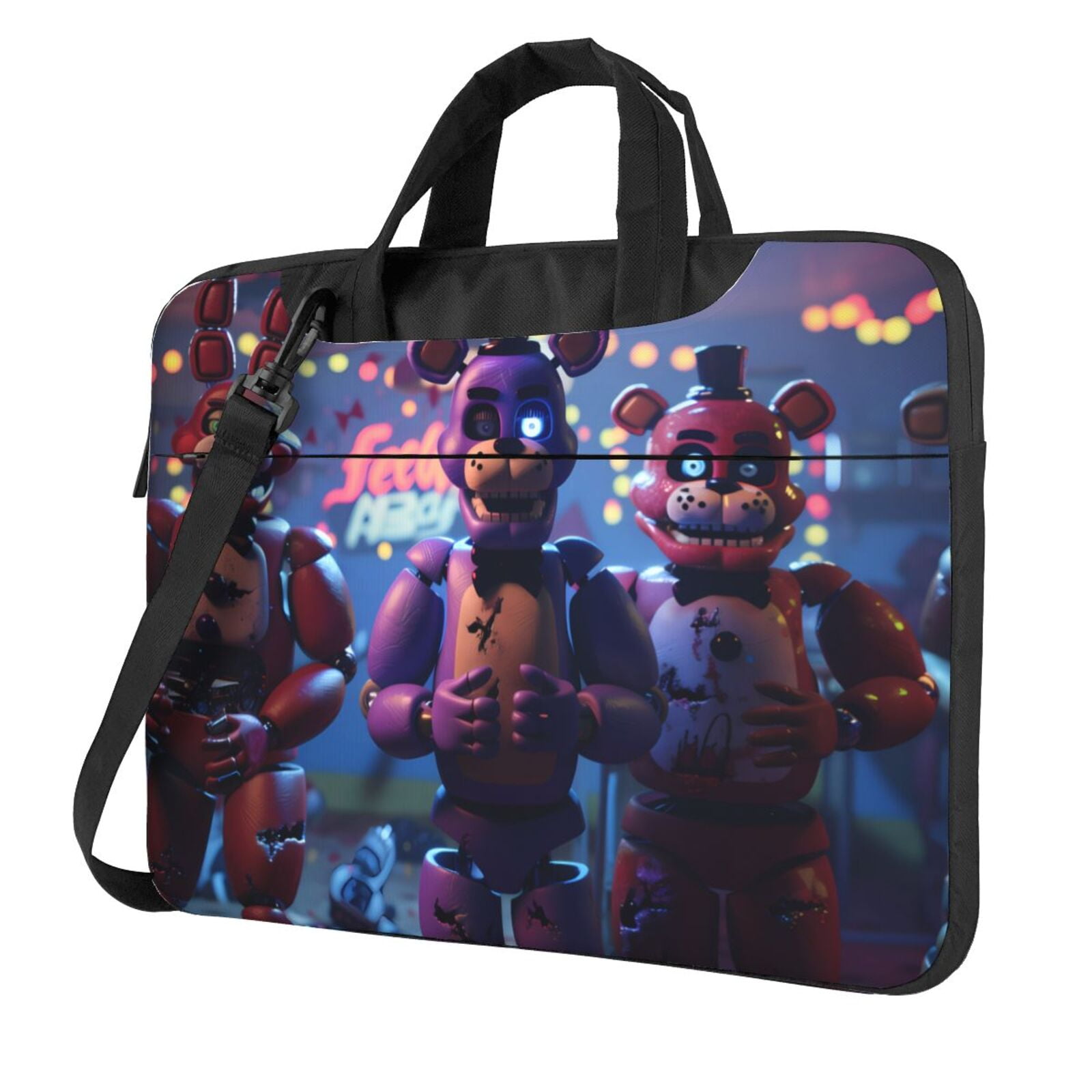 Lsque Five Nights At Freddy'S Pattern Laptop Bag – Portable & Slim ...