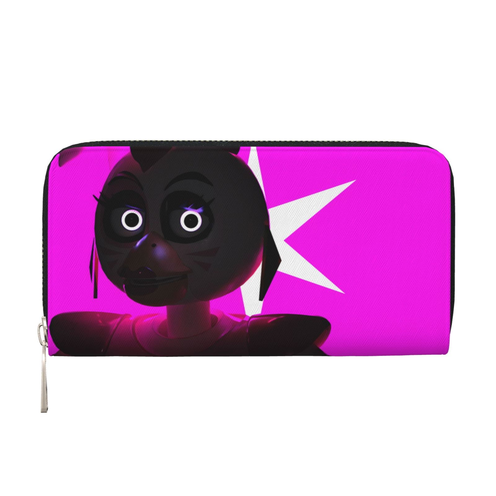 Lsque Five Nights At Freddy'S Pattern Leather Hand Wallet – Long PU Leather Wallet for Women ...