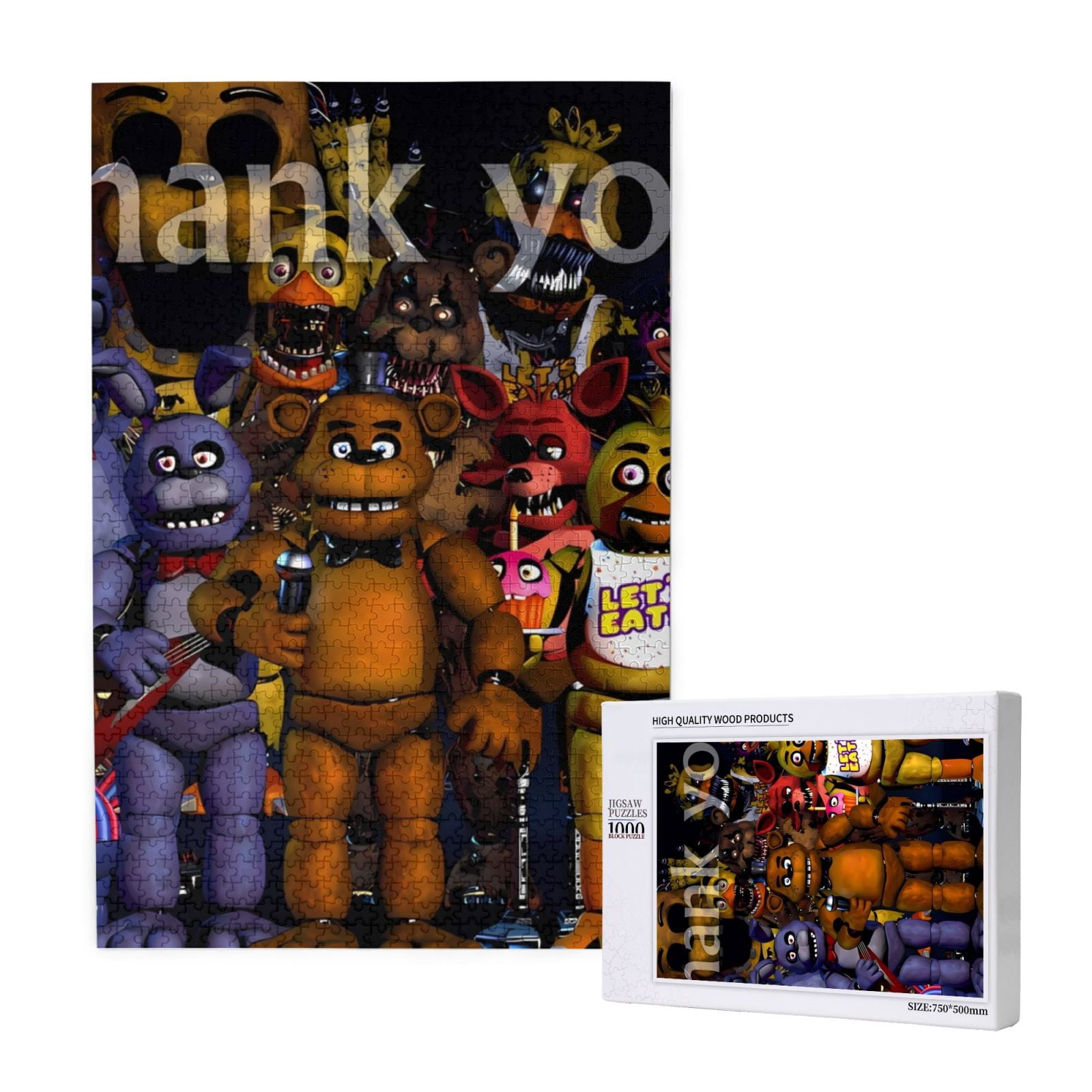 Lsque Five Nights At Freddy'S Pattern Wooden Picture Puzzle ,1000 Piece ...