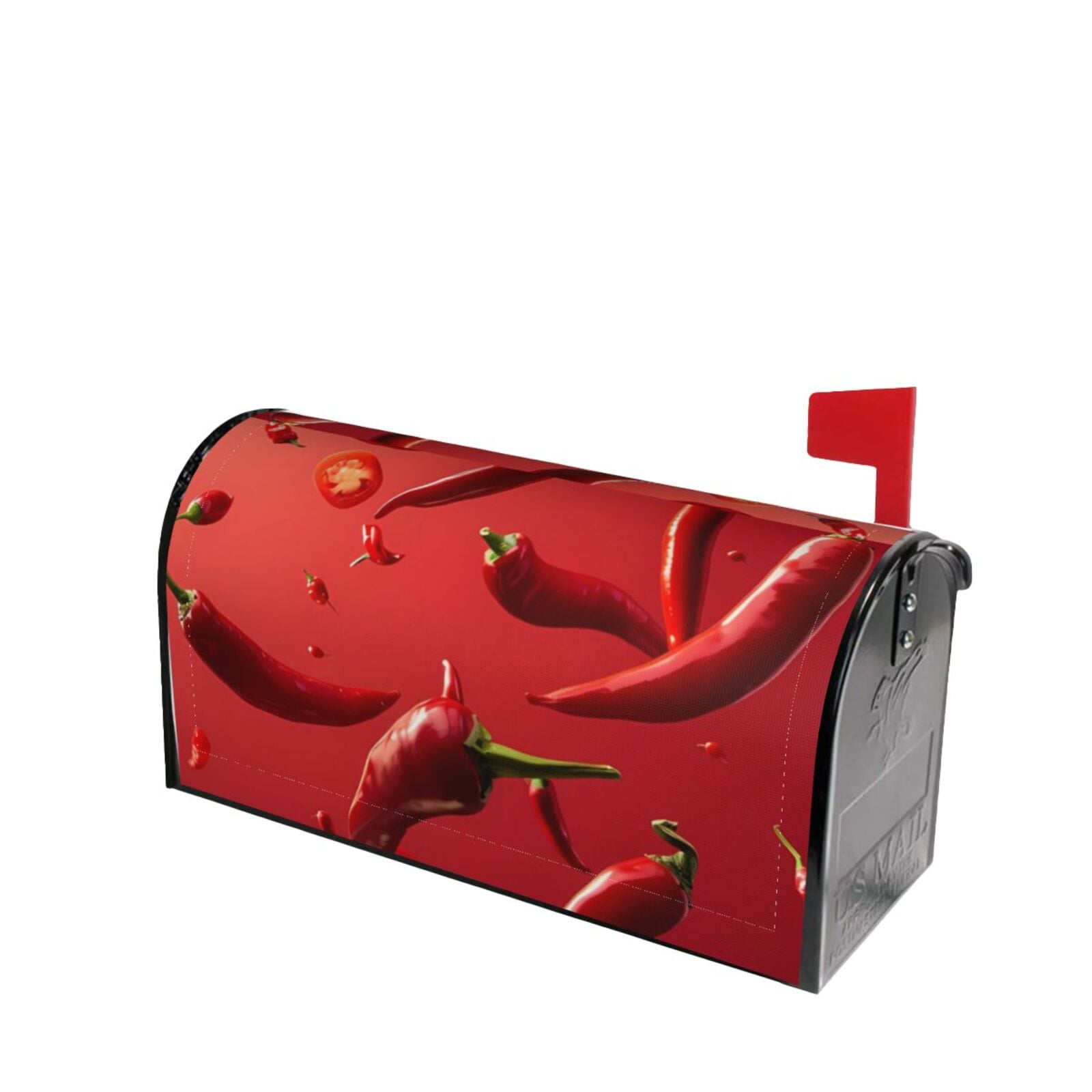Lsque Floating Red Chili Peppers Mailbox Cover Standard Size ,Magnetic ...