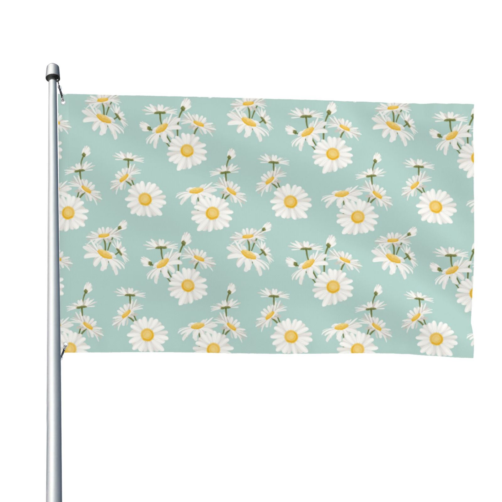 Lsque Floral Daisy Pattern Flag,Floral Daisy Printed Garden Flag 48 x ...