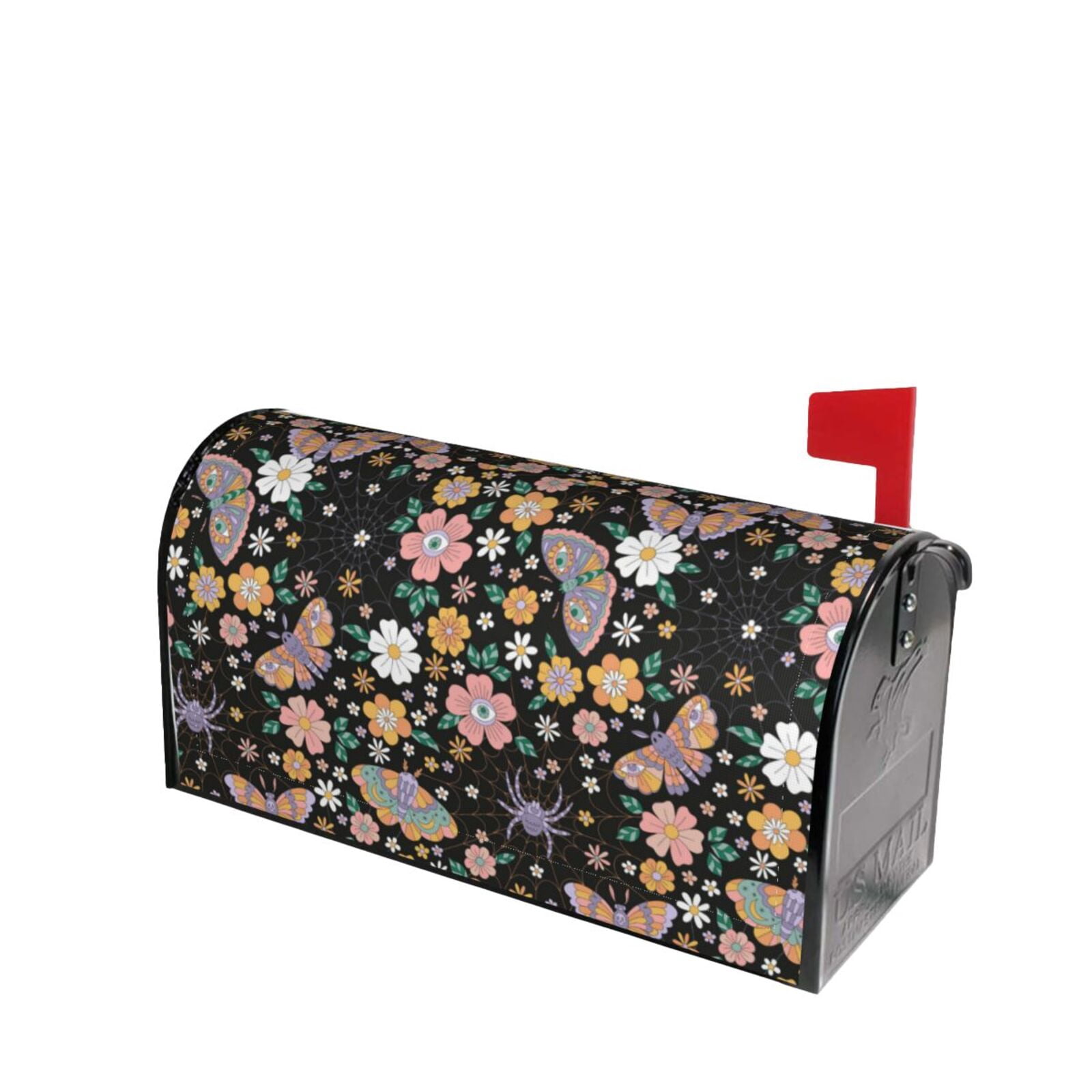 Lsque Floral Insects Mailbox Cover Standard Size ,Magnetic Mailbox ...