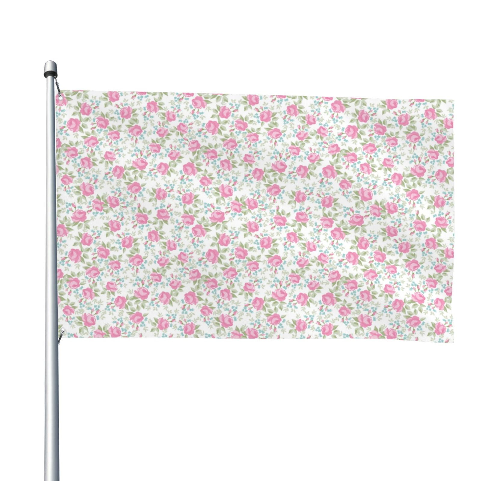 Lsque Floral Pattern Flag,Floral Printed Garden Flag 48 x 72 in ...