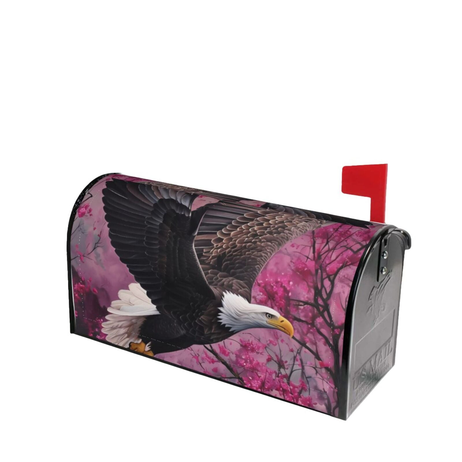 Lsque Flower Bald Eagle Mailbox Cover Standard Size ,Magnetic Mailbox ...