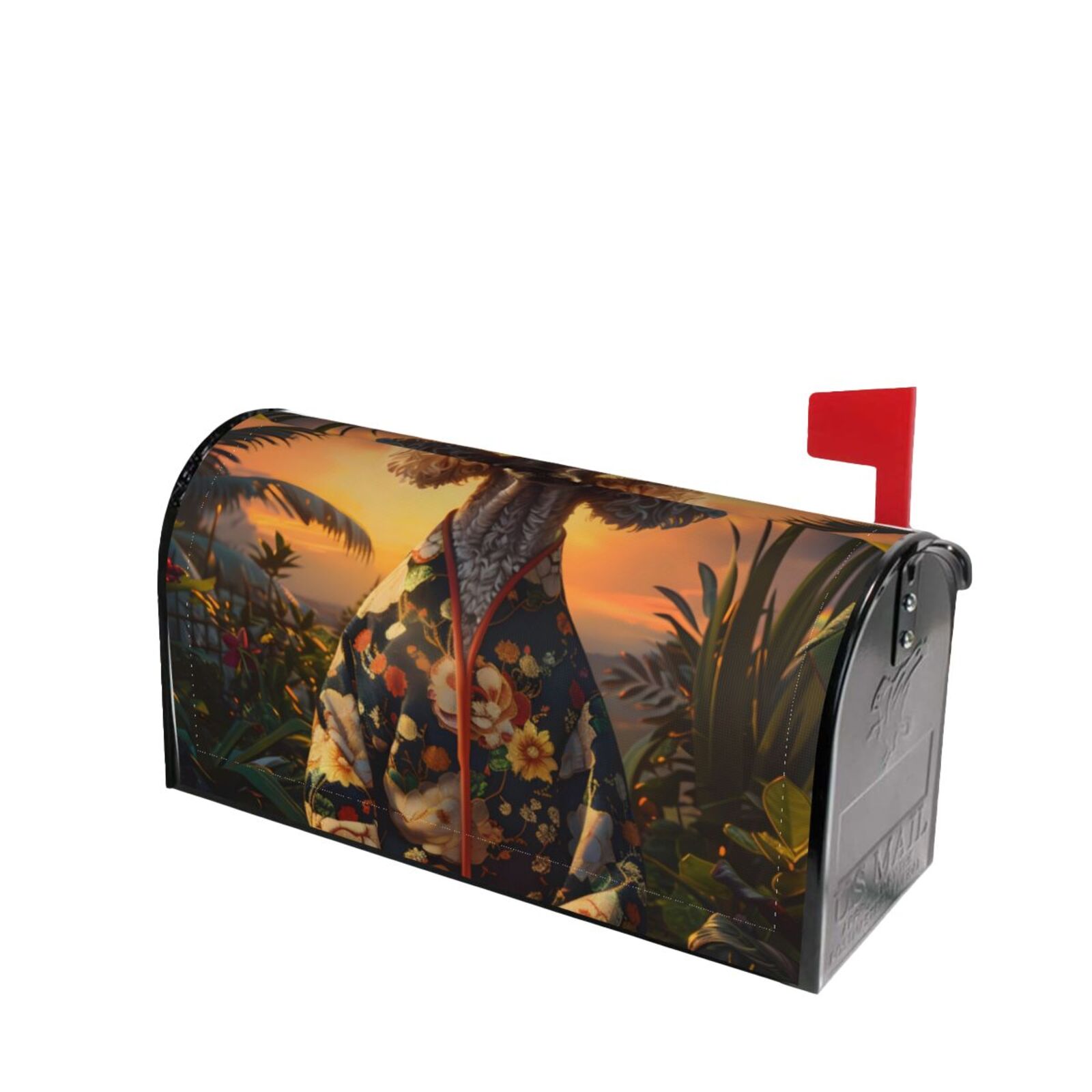 Lsque Flower Field Poodle Mailbox Cover Standard Size ,Magnetic Mailbox ...