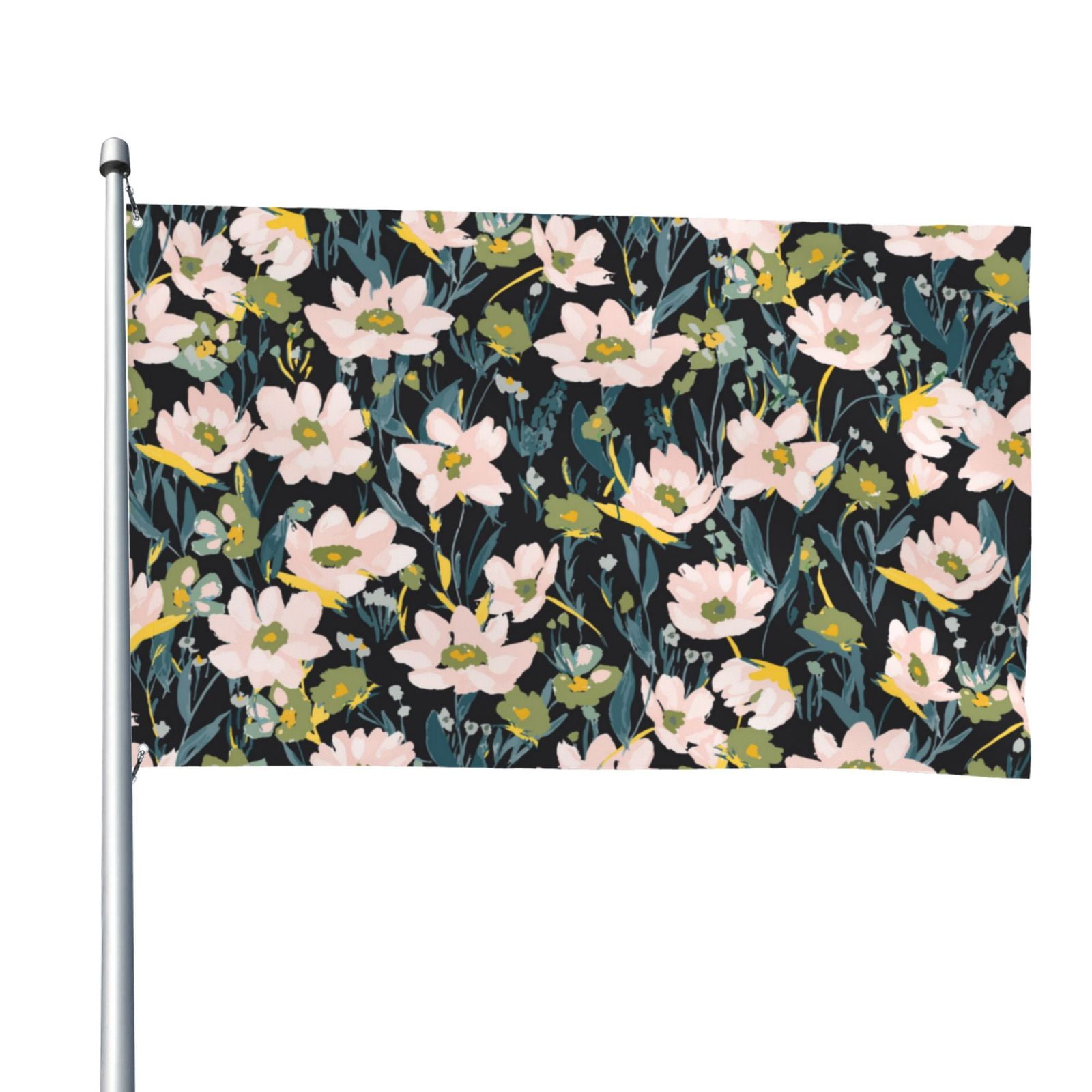 Lsque Flowers Pattern Flag,Flowers Printed Garden Flag 48 x 72 in ...